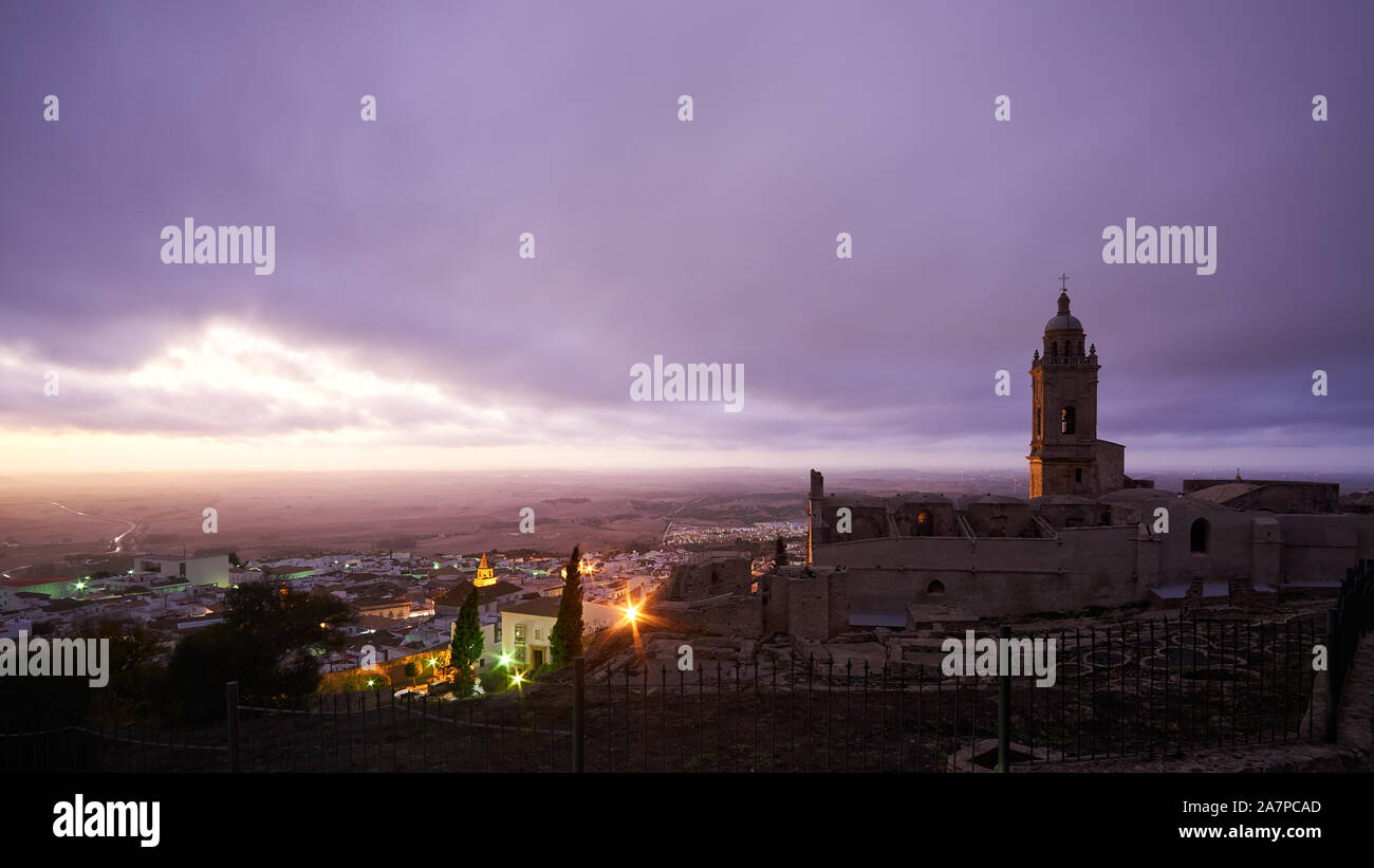 Panoramic View Santa Maria Church Medina Sidonia Cadiz Andalusia Spain ...