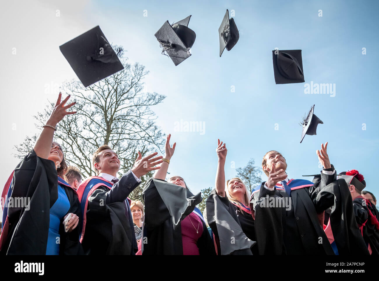 Graduation Throwing Hats