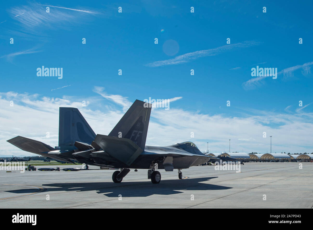 Lt. Col. Paul “Loco” Lopez, F-22 Raptor Demonstration Team commander ...