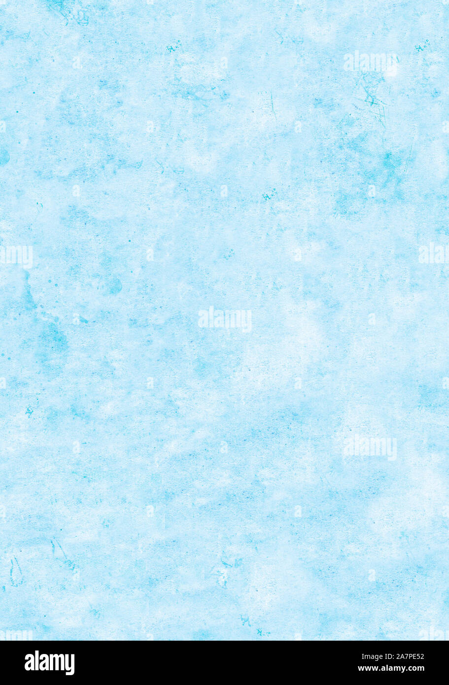Grunge background with texture of old soiled paper of light blue color ...