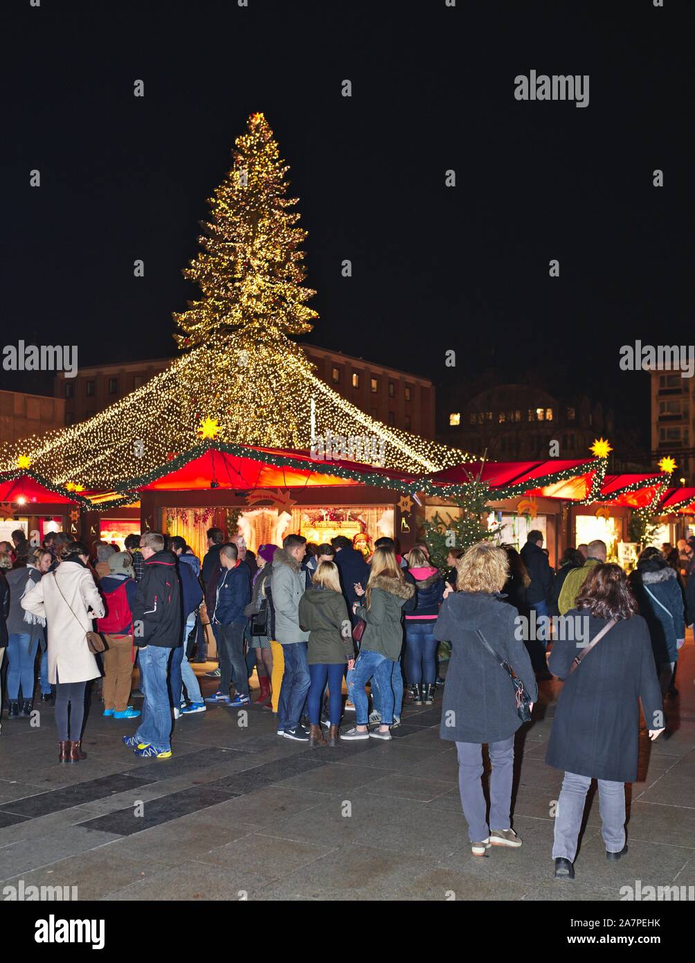 Cologne christmas tree Stock Photo - Alamy