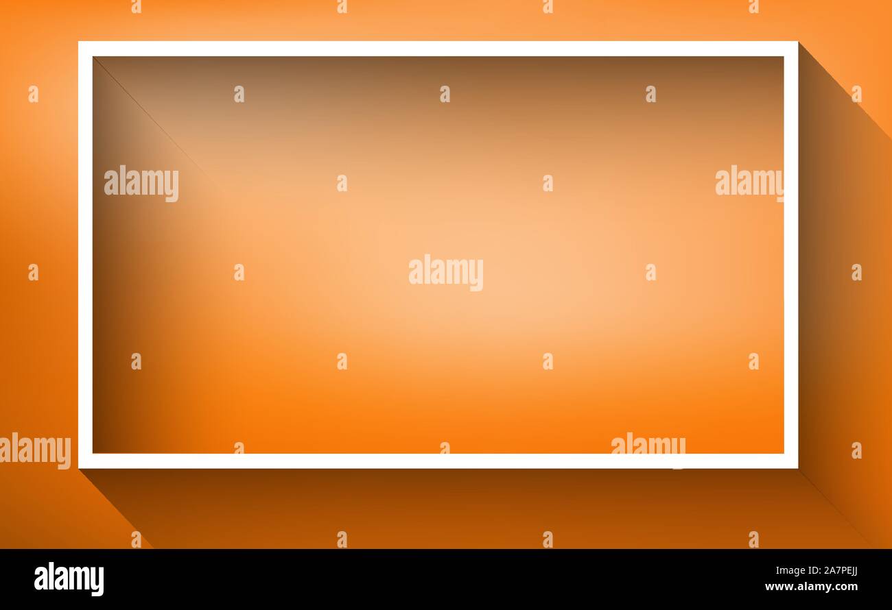 Border template with orange background illustration Stock Vector Image ...