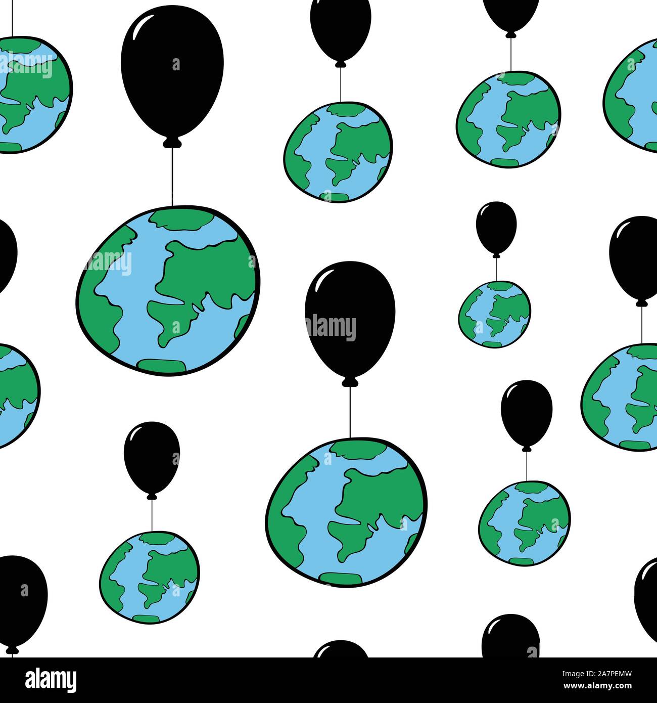 Inflatable balloon flight Stock Vector Images - Alamy