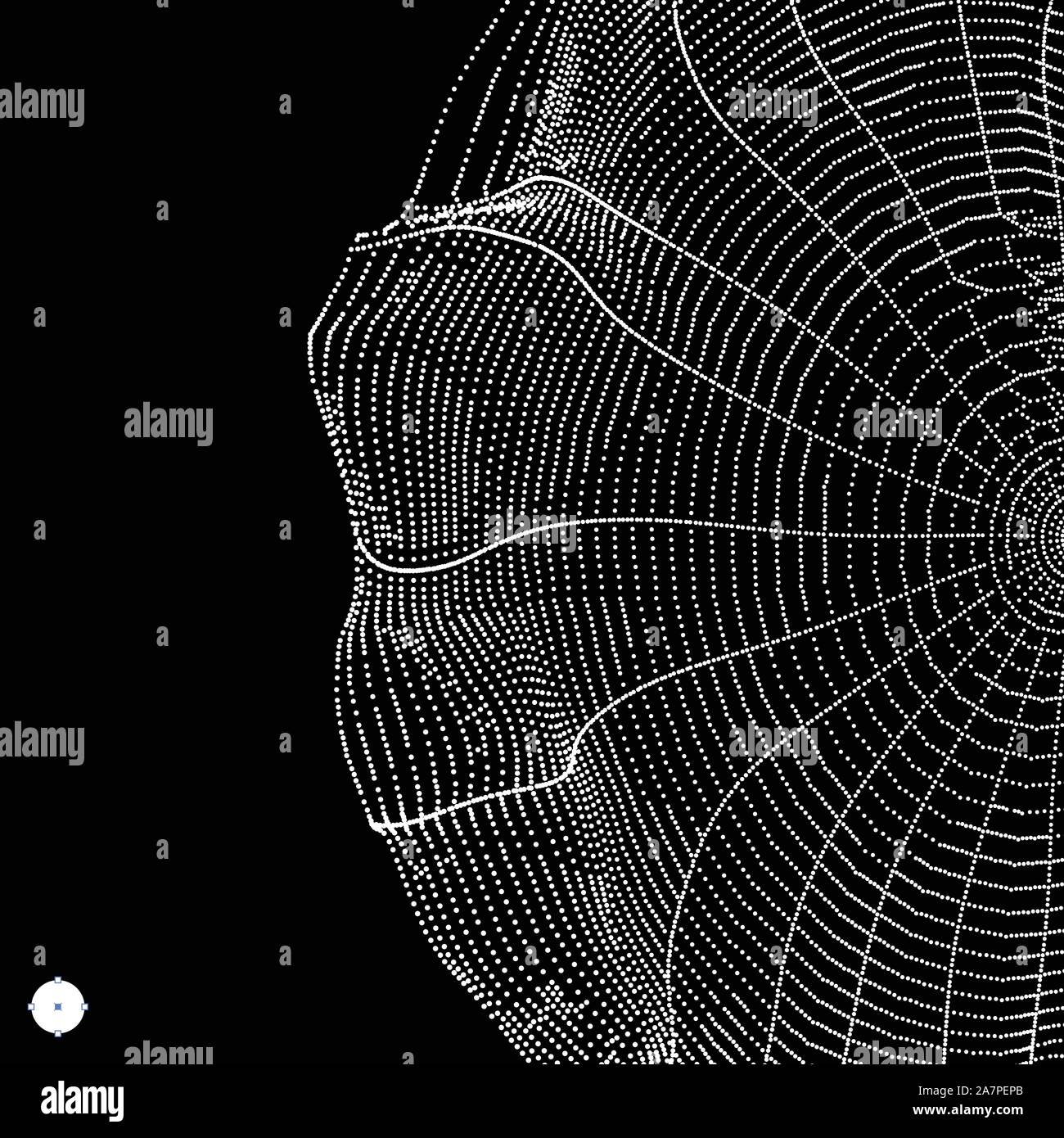 Cobweb. Network background. Connection Structure. 3D Technology Style ...