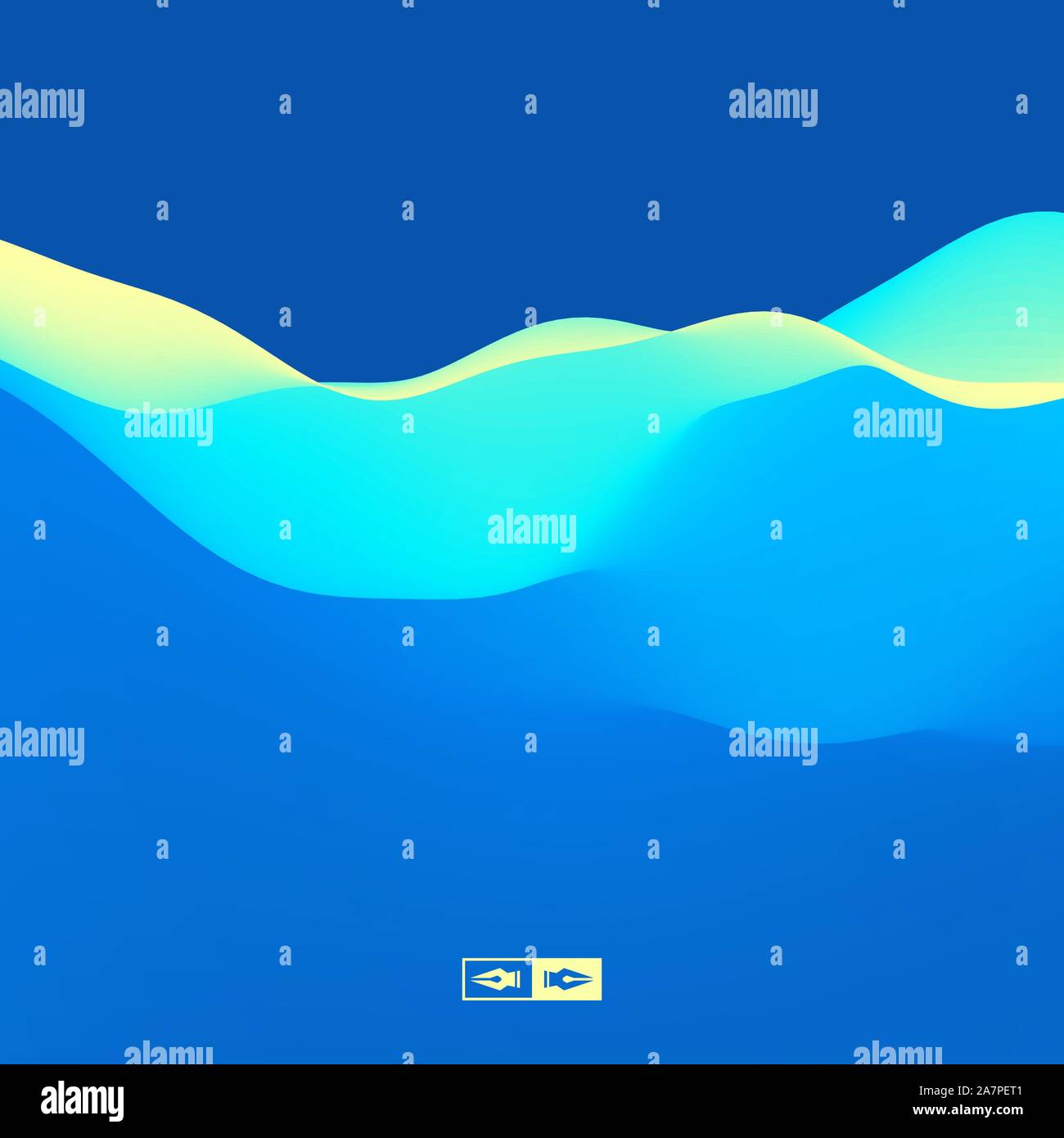 3D Wavy Background. Dynamic Effect. Abstract Vector Illustration. Design Template. Modern ...