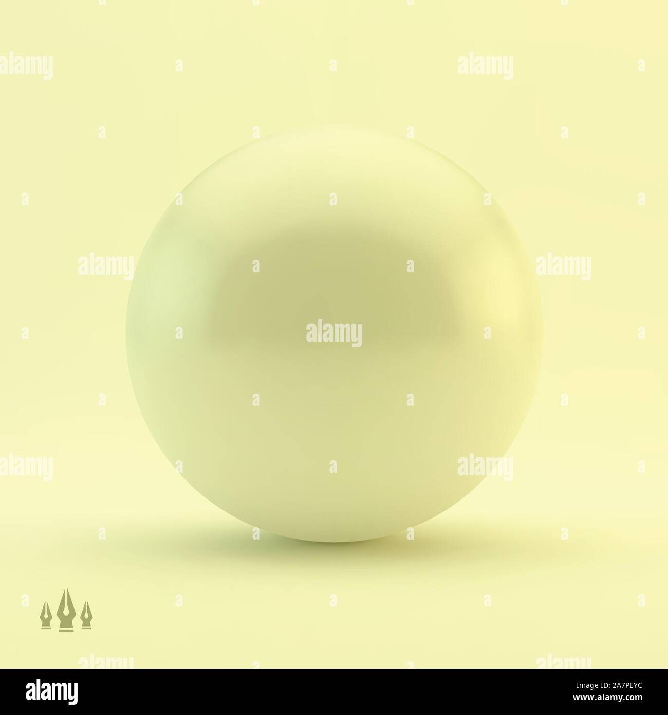 Sphere. Pearl vector with shadow. 3D geometrical illustration Stock ...