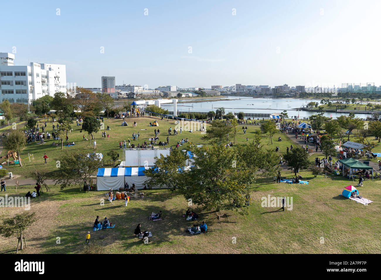 Omori Furusato no Hamabe Koen, Ota-Ku, Tokyo, Japan Stock Photo - Alamy