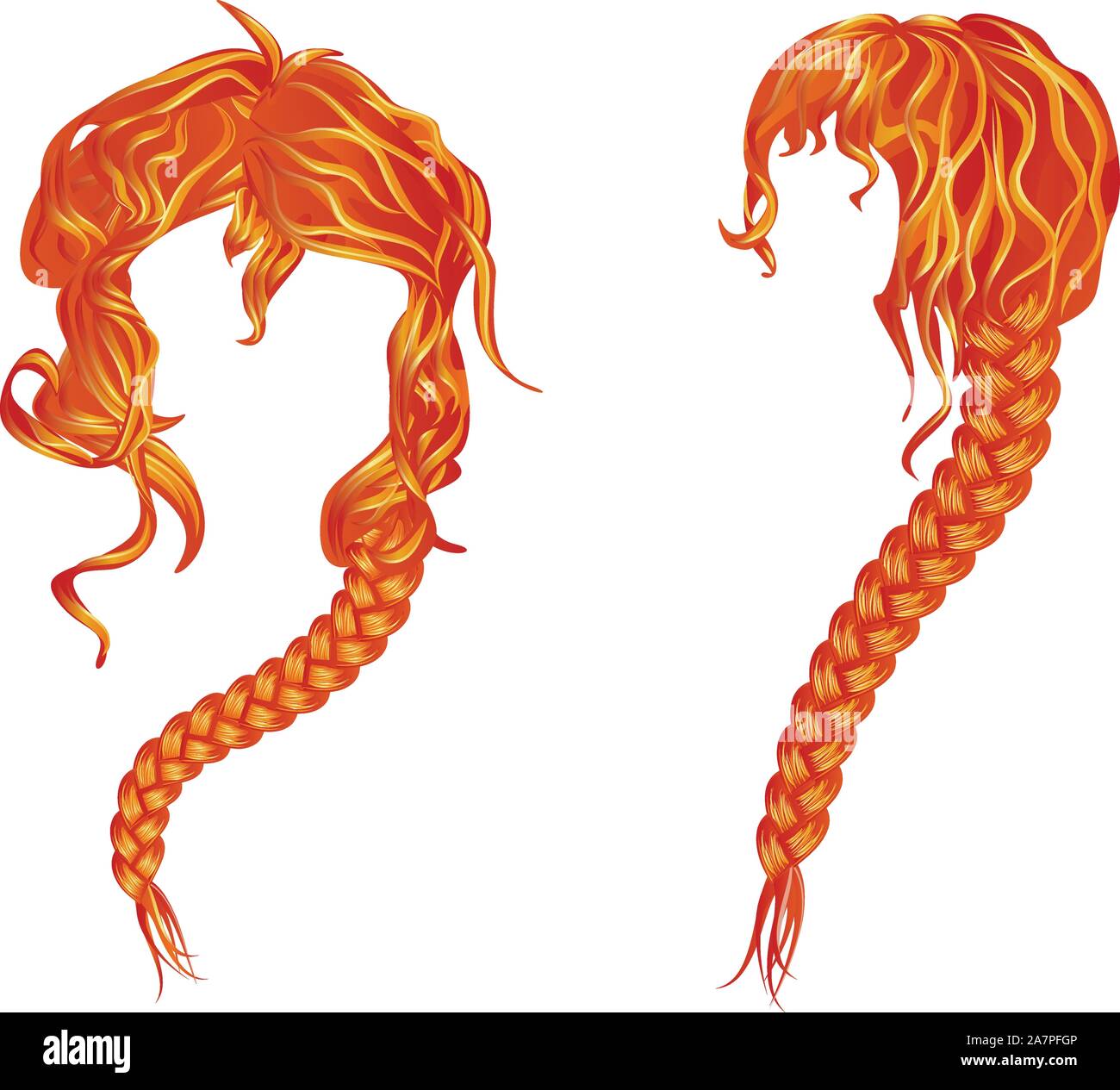 Hair cut and colour Stock Vector Images - Alamy