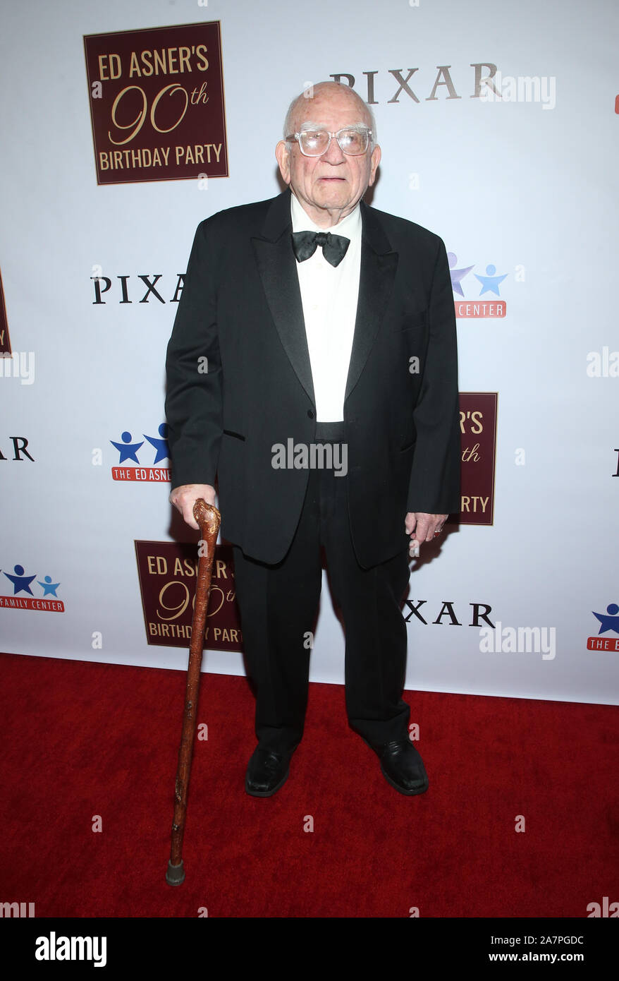 HOLLYWOOD, CA - NOVEMBER 3: Ed Asner, at Ed Asner's 90th birthday at ...