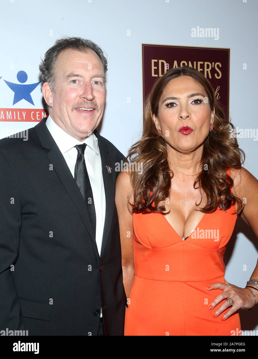 HOLLYWOOD, CA - NOVEMBER 3: Matt Asner, Navah Paskowitz, at Ed Asner's ...