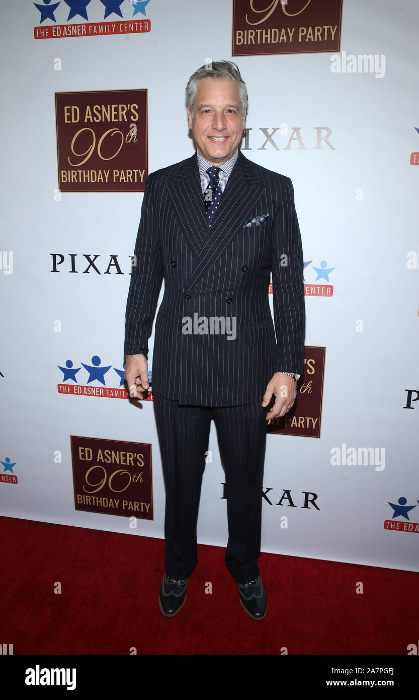 HOLLYWOOD, CA - NOVEMBER 3: David Starzyk, at Ed Asner's 90th birthday ...