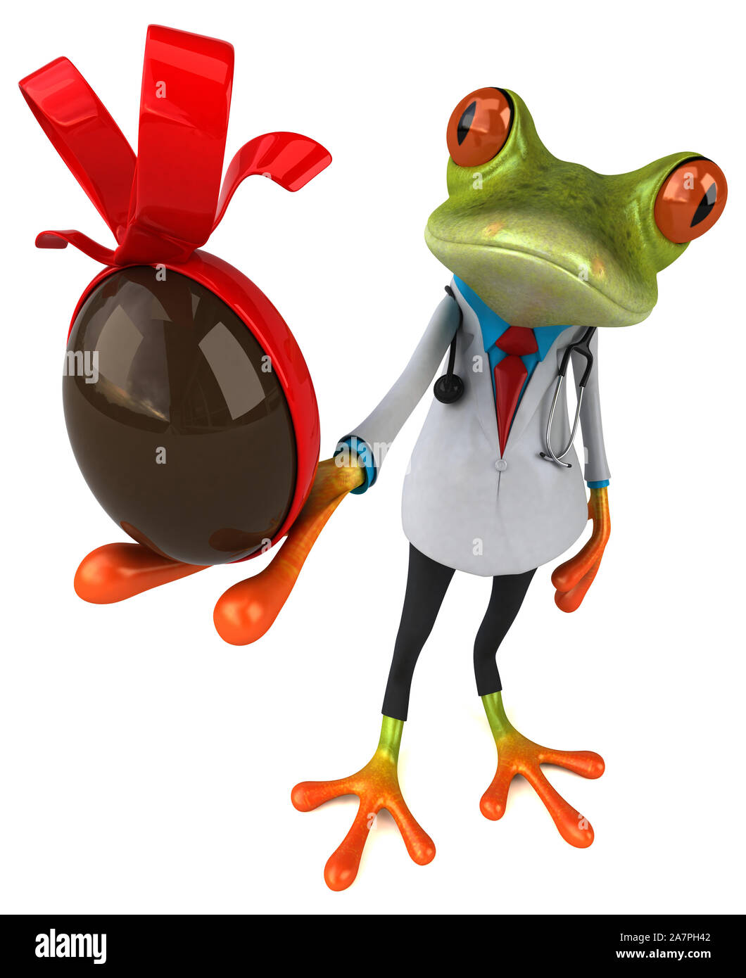 Frog doctor - 3D Illustration Stock Photo - Alamy