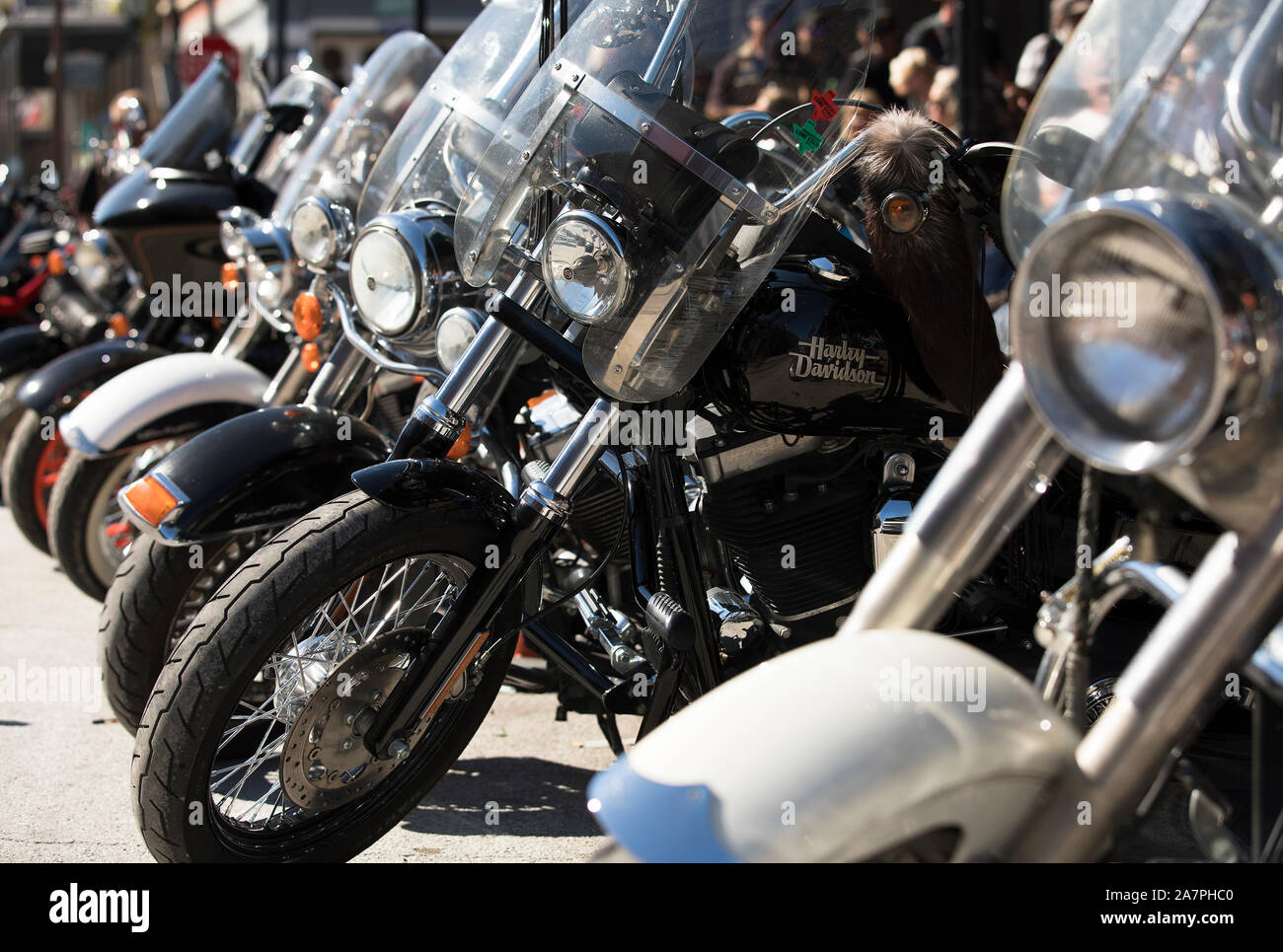 Houston, USA. 3rd Nov, 2019. Motorcycles are seen during Lone Star ...