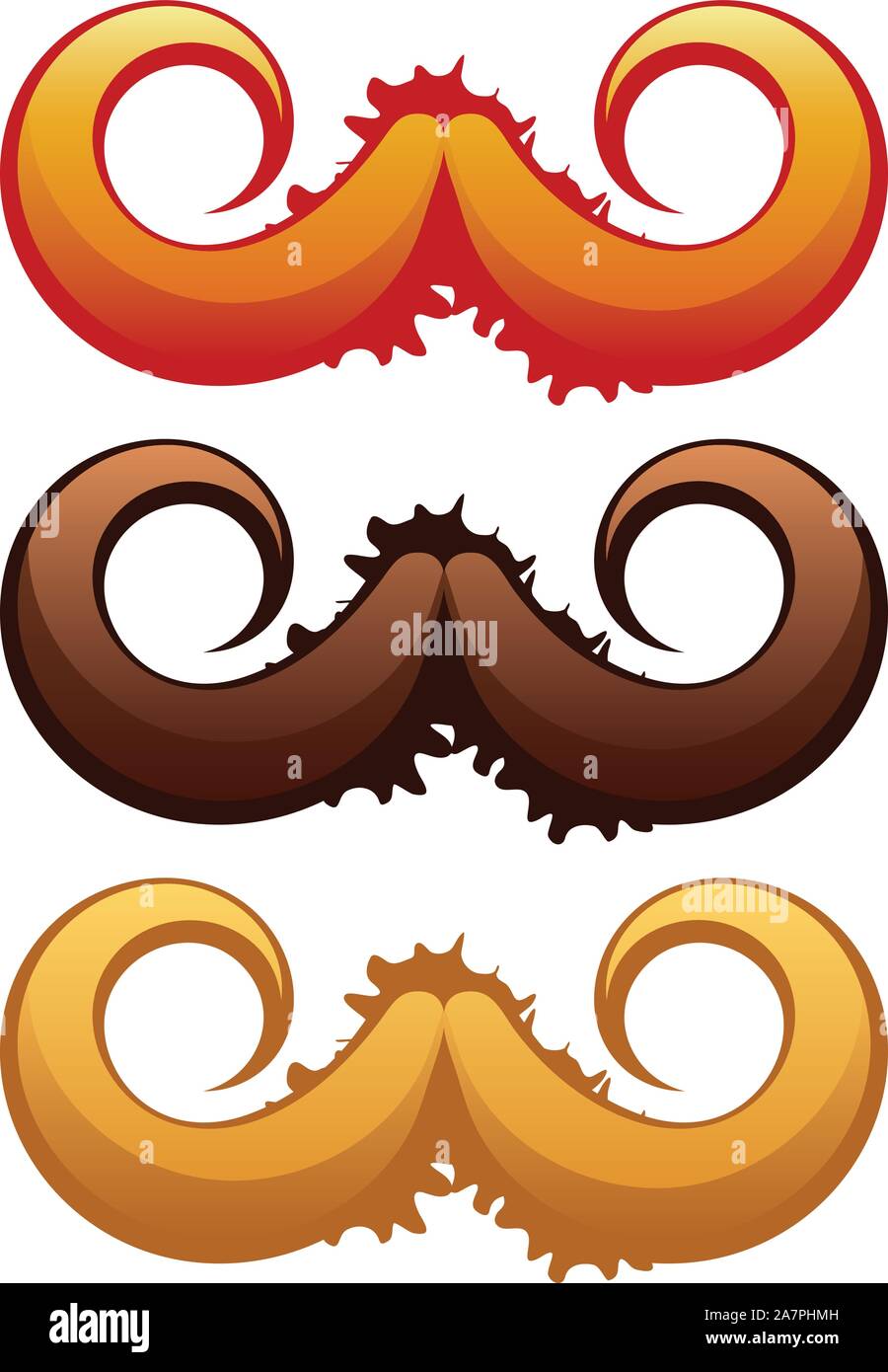 Colorful Mustaches