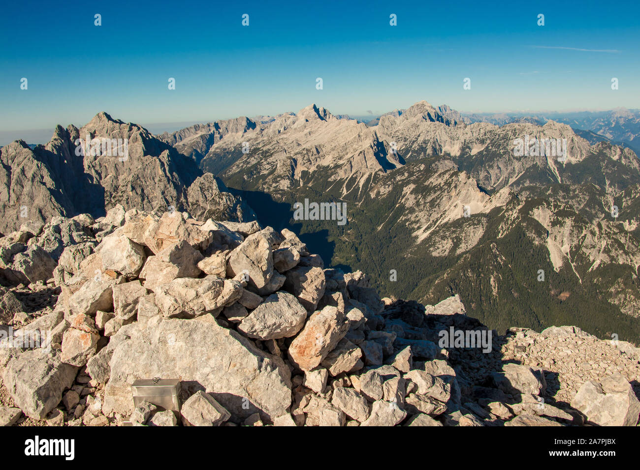 Mangart mountain range forest hi-res stock photography and images - Alamy