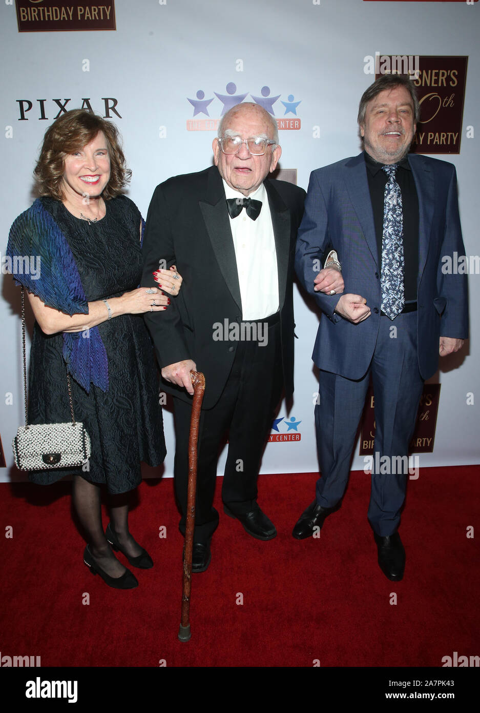 Hollywood, California, USA. 3rd Nov, 2019. Marilou York, Ed Asner, Mark ...