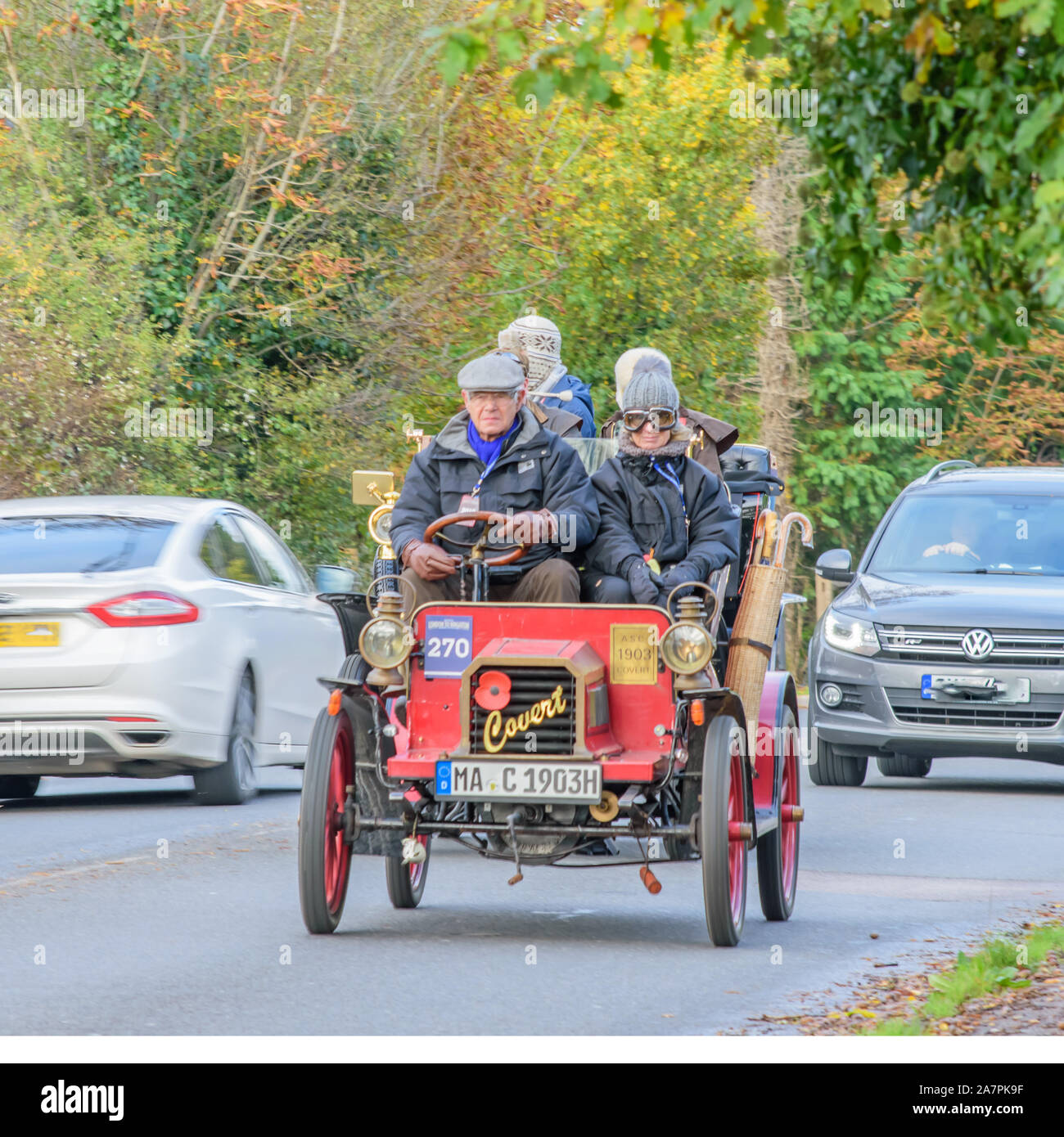 London-Brighton rally car 270 at Burgess Hill Stock Photo - Alamy