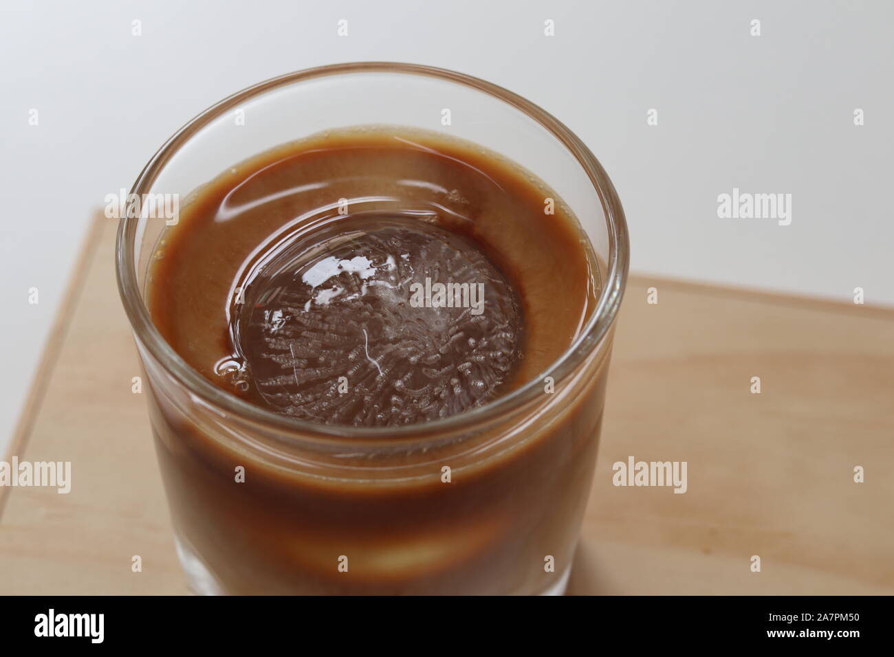 Iced drip coffee with milk Stock Photo - Alamy