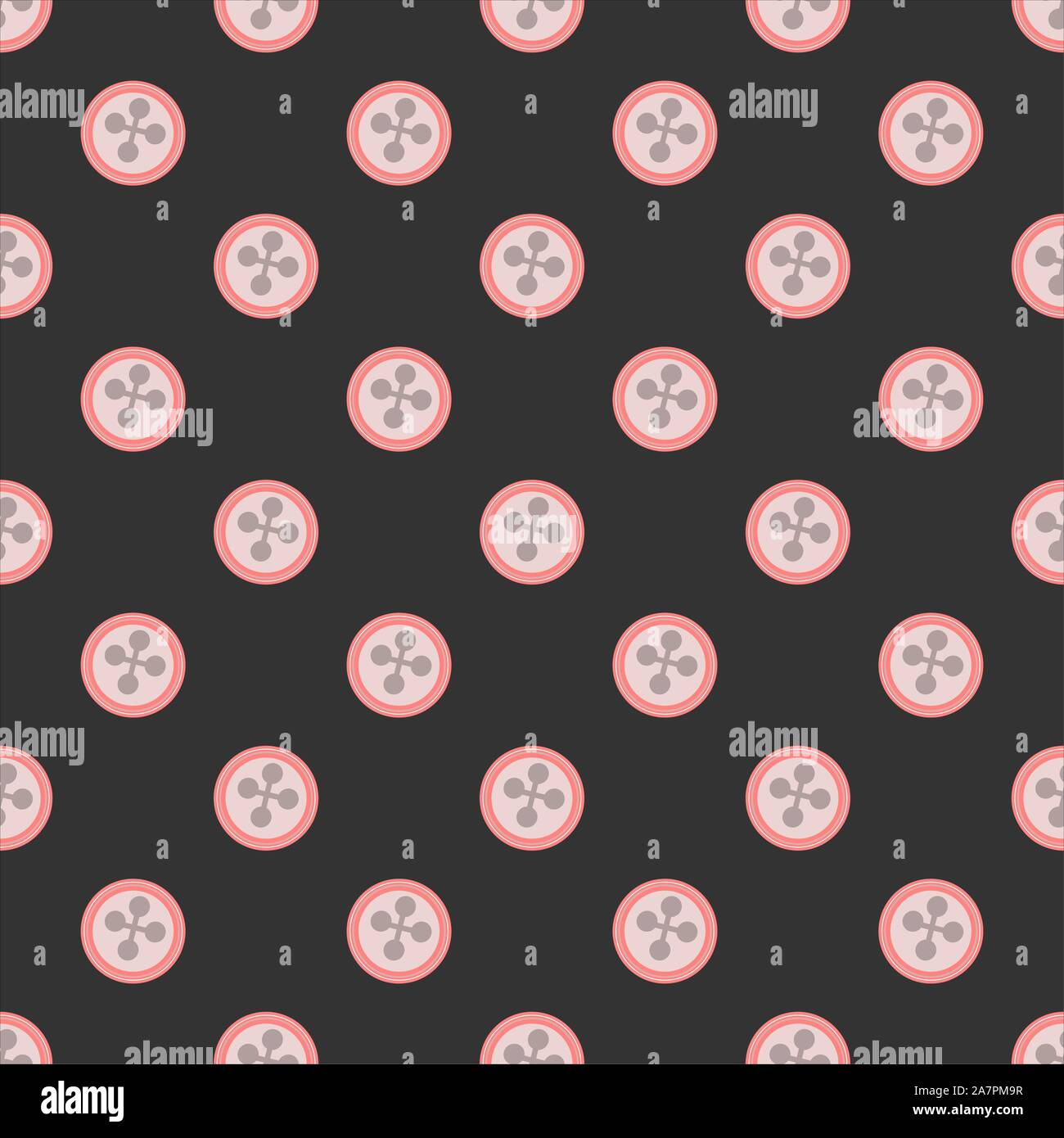 Seamless Pattern with buttons. Vector Illustration Stock Vector Image ...