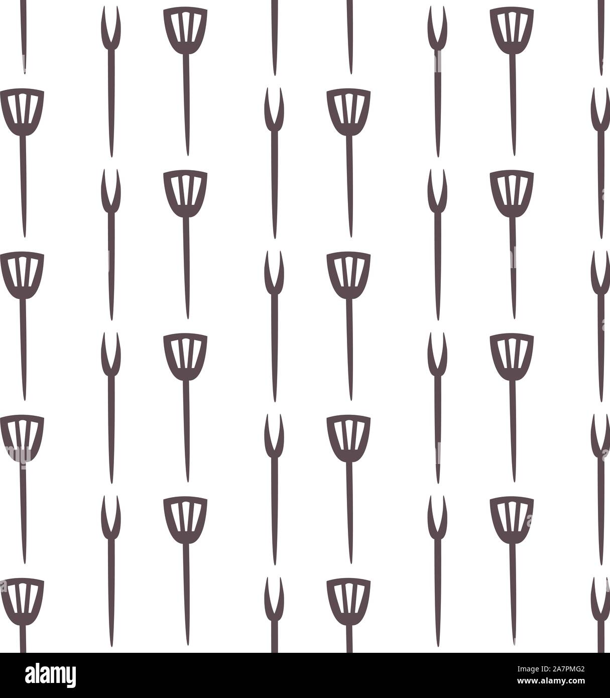 Seamless Pattern with kitchen utensils. Continuoss pattern. Vector ...