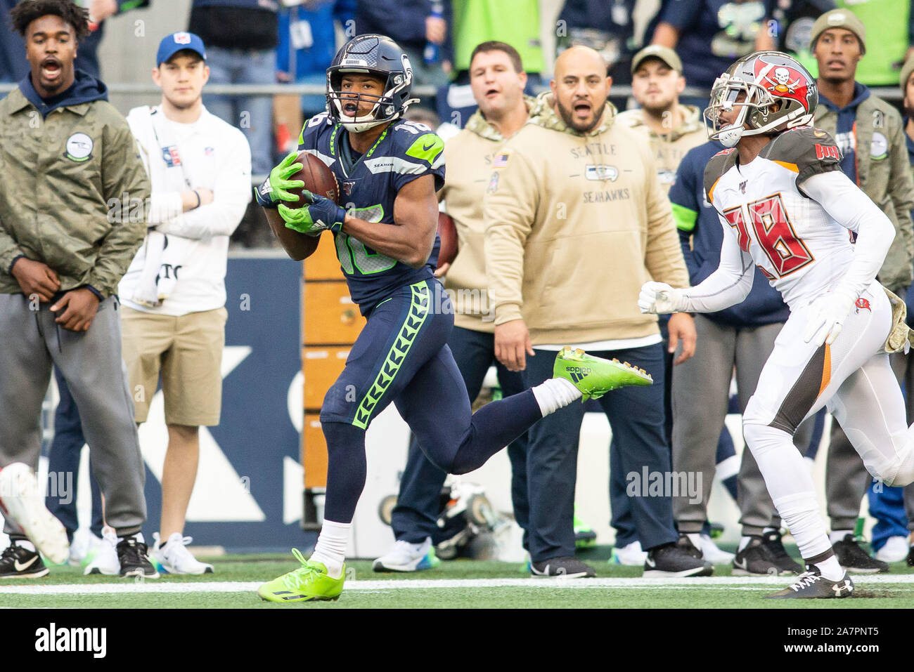 Seattle, United States. 03rd Nov, 2019. Seattle Seahawks wide receiver ...