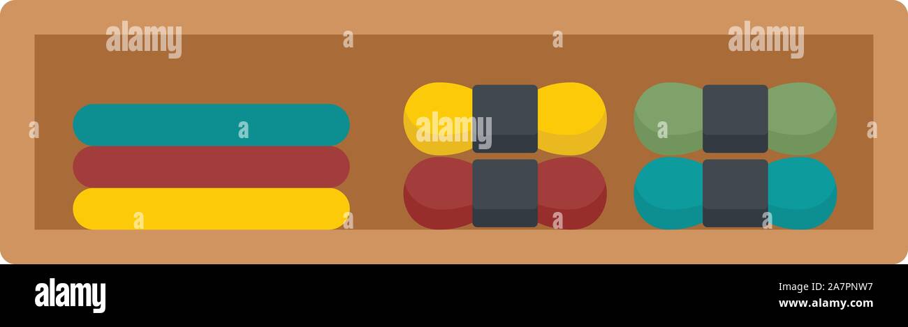 Sewing atelier icon. Flat illustration of sewing atelier vector icon ...