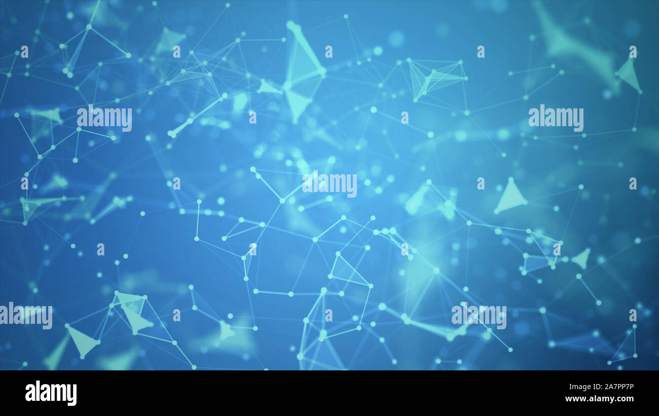 Abstract background Dot and connect line for cyber technology ...