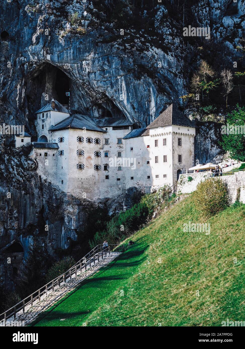 Predjama Castle in Slovenia Stock Photo - Alamy