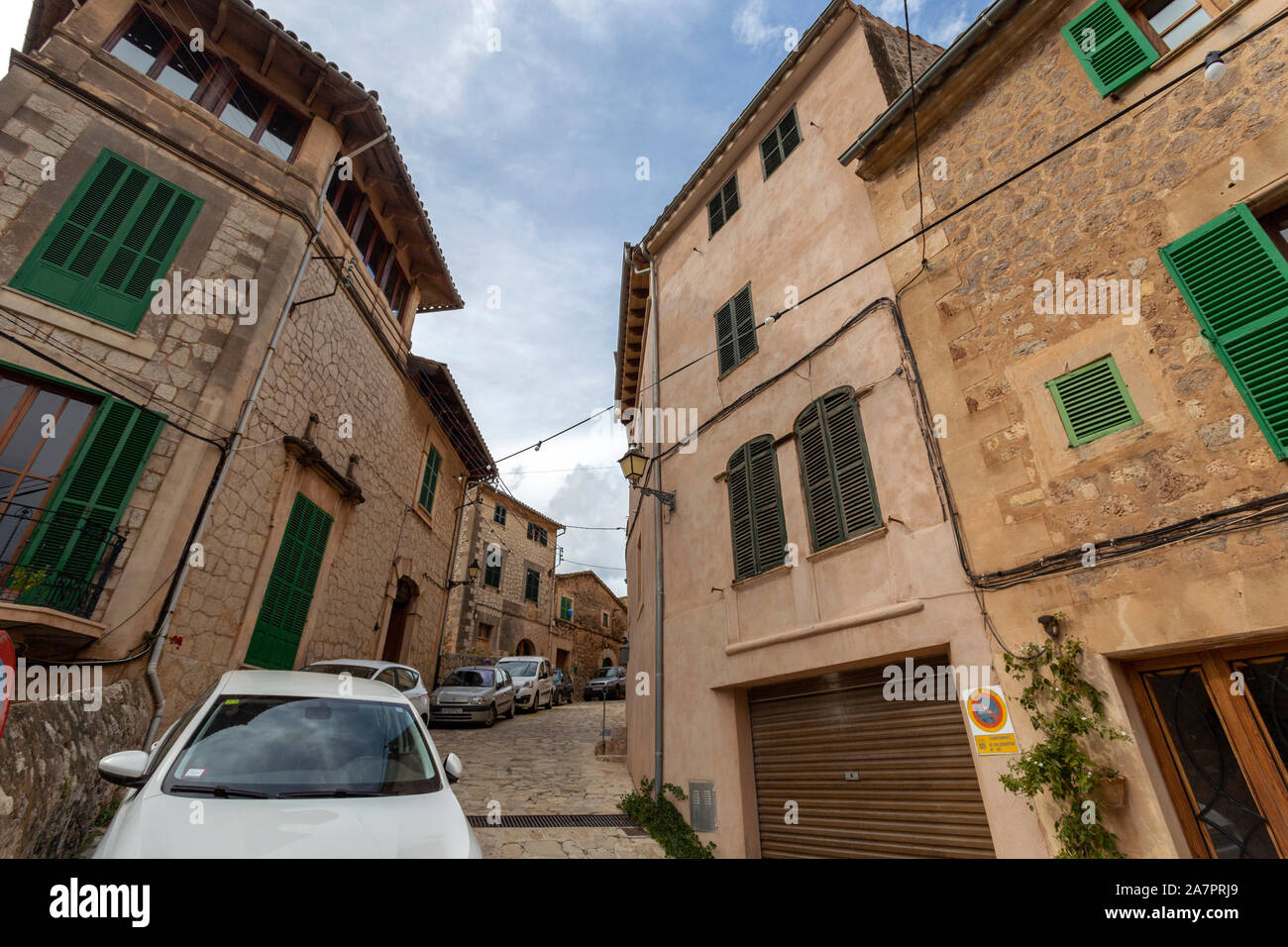 Old town of Valldemossa in Mallorca, Spain Stock Photo - Alamy