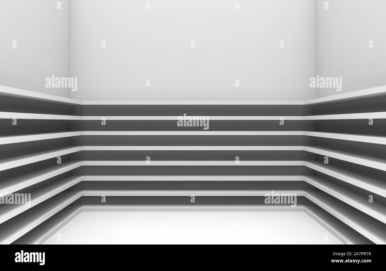 3d rendering. modern parallel gray panels pattern on room corner wall ...