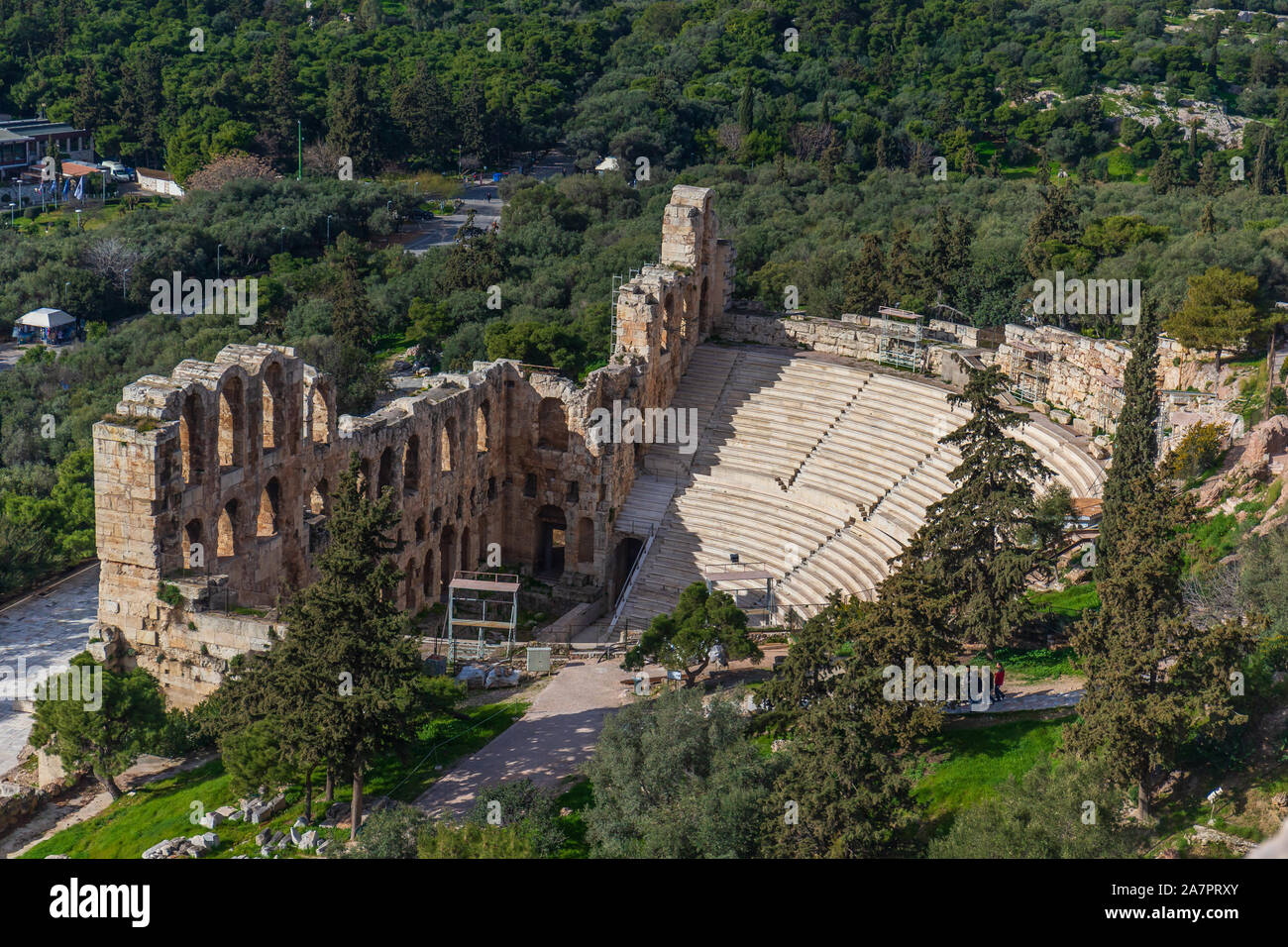 The Odeon of Herodes Atticus theatre in Athens, Greece Stock Photo - Alamy
