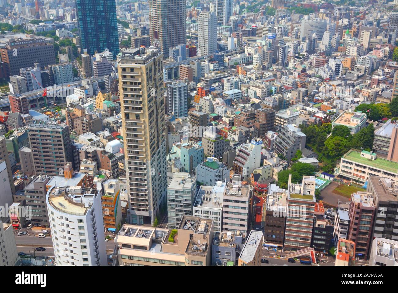 TOKYO, JAPAN - MAY 10, 2012: Modern cityscape view in Tokyo, Japan ...