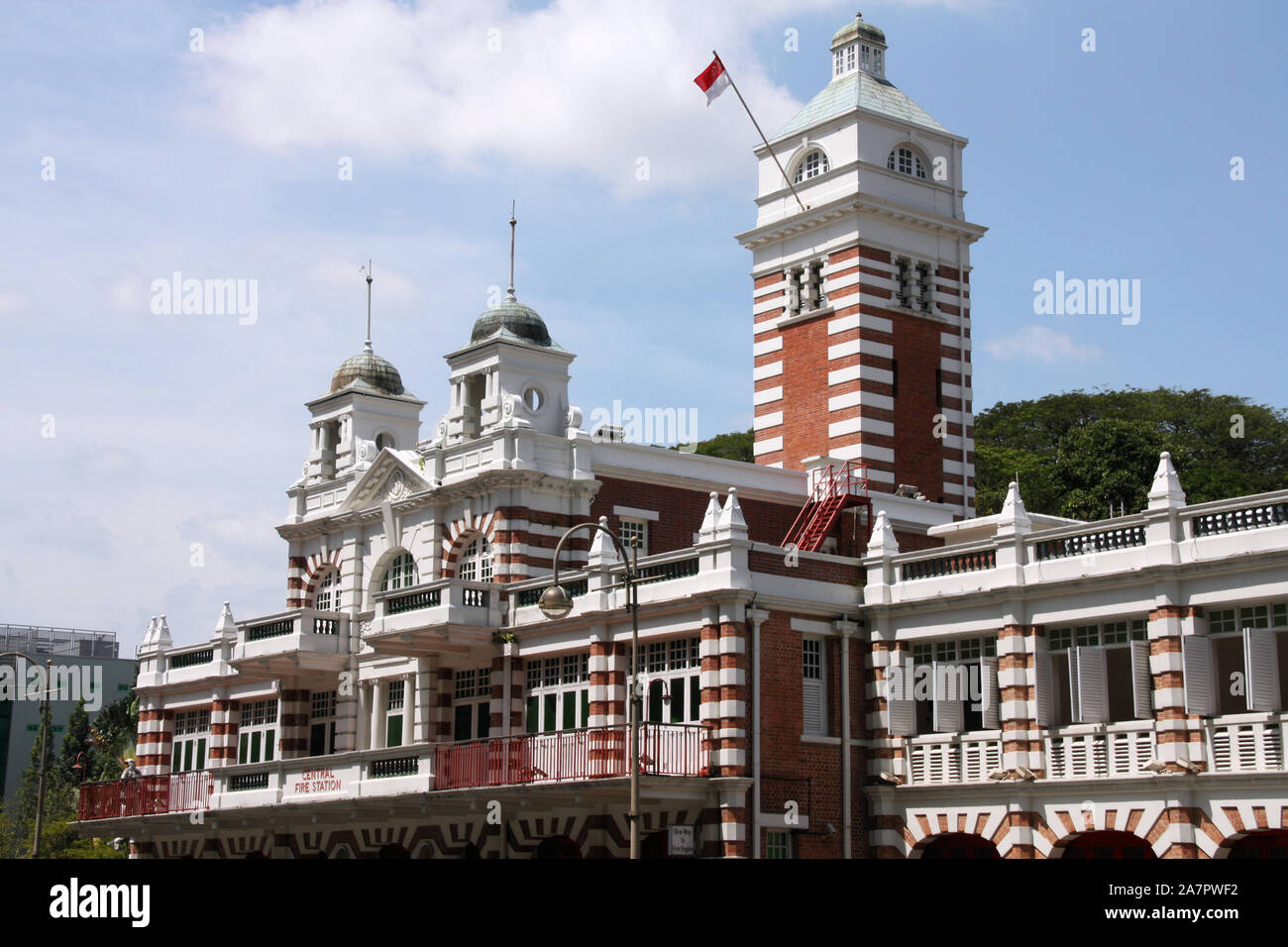 Singapore, Asia - famous Central Fire Station, National Monument of ...