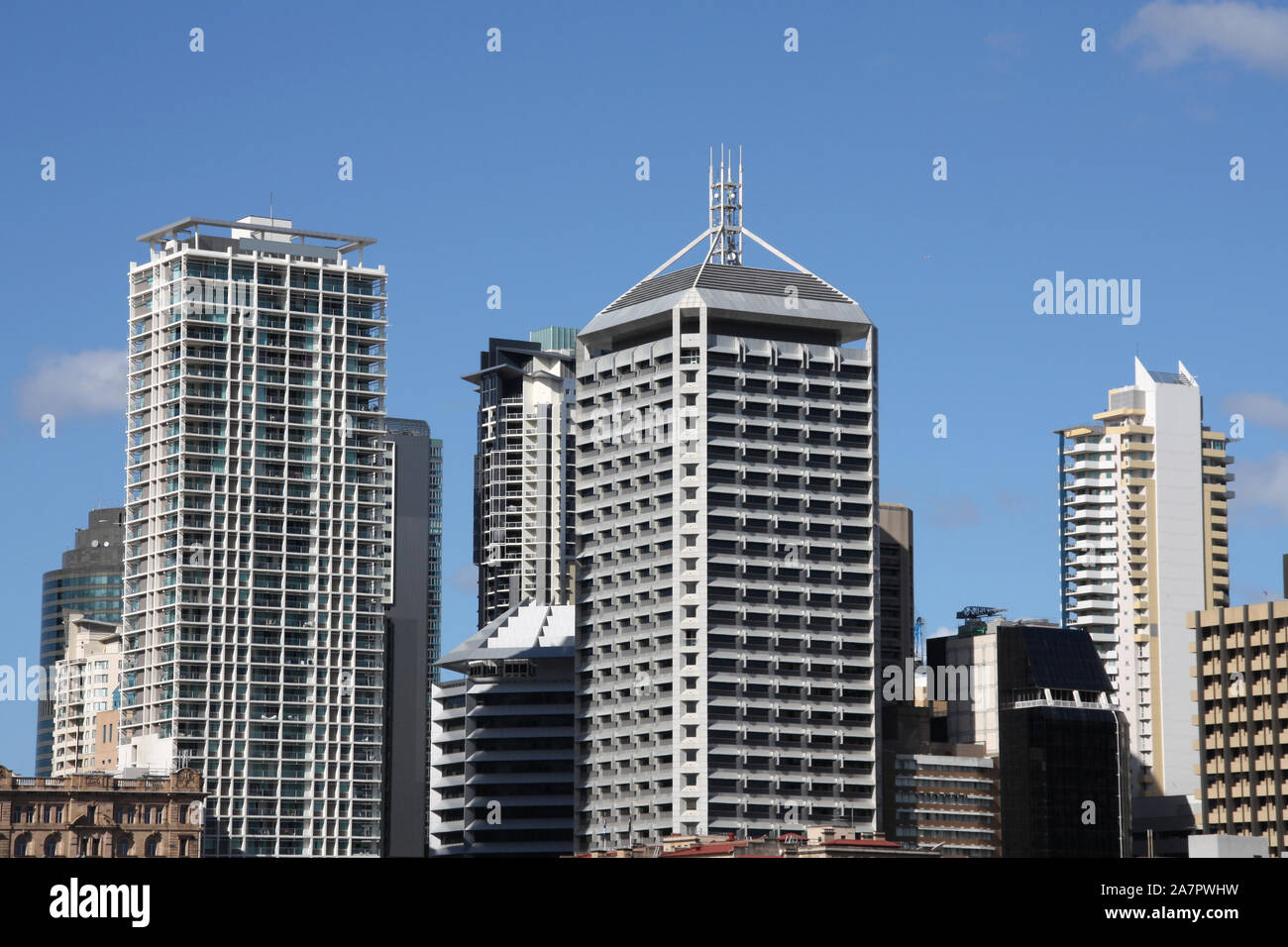 Brisbane, Queensland. Beautiful city skyline - modern architecture ...