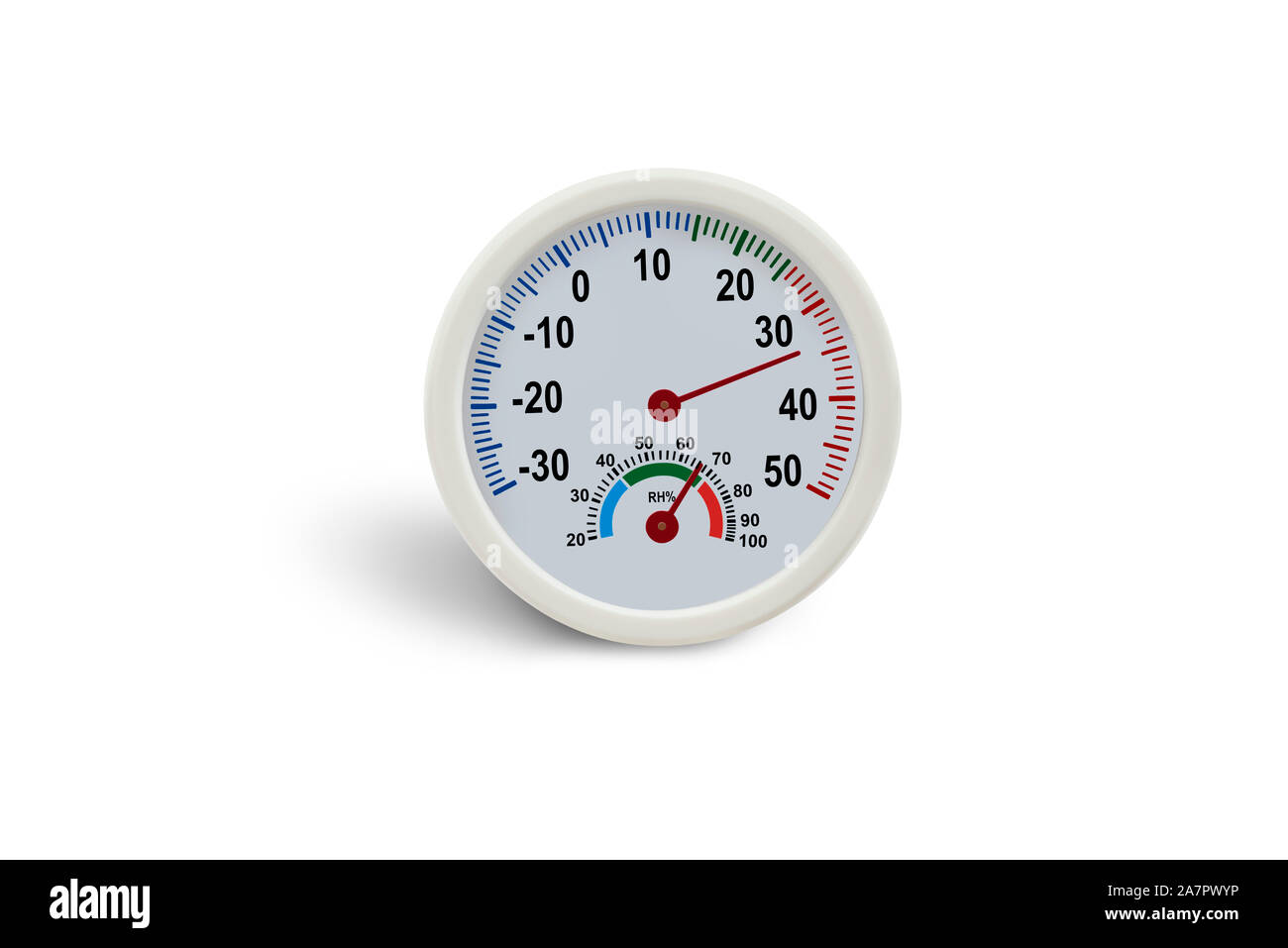 Thermometer isolated over white background Stock Photo - Alamy
