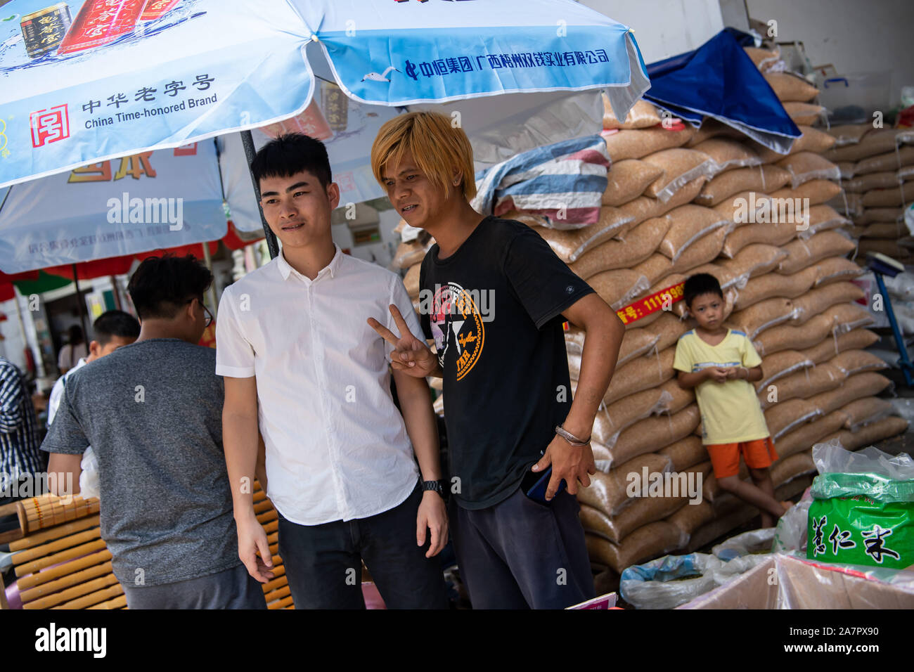 Visitors hearing about Meng Junyuan, who goes viral in social media ...