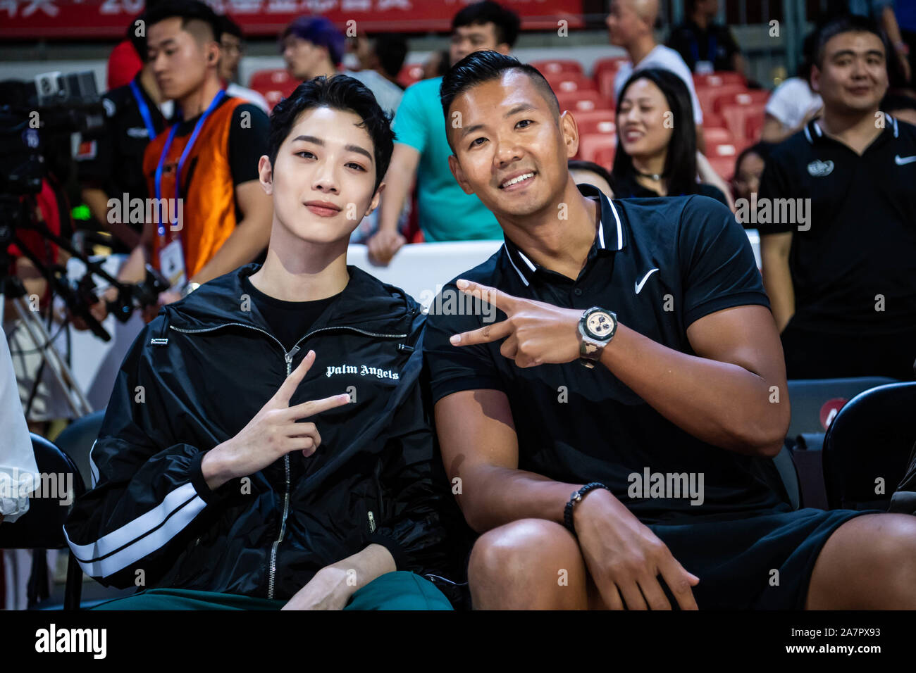 Taiwanese singer Lai Kuan-lin, also romanized as Lai Guan-lin, and a ...