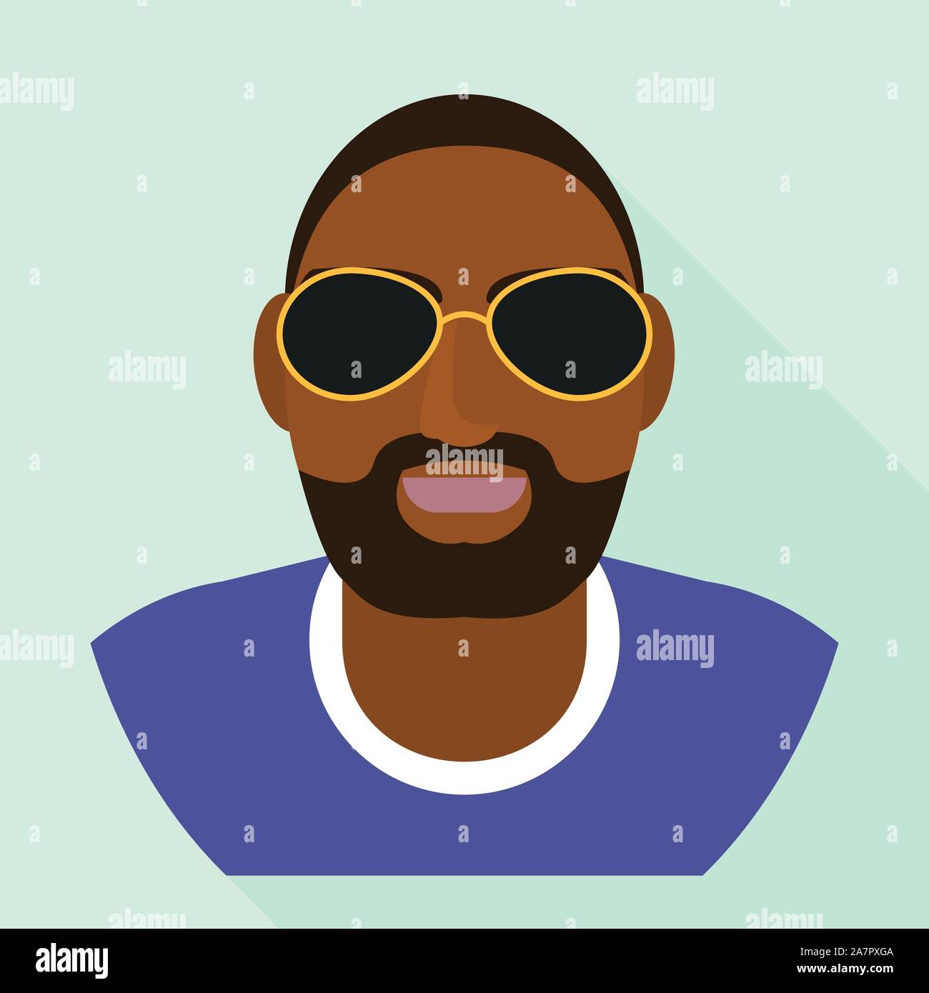 Rapper icon, flat style Stock Vector Image & Art - Alamy