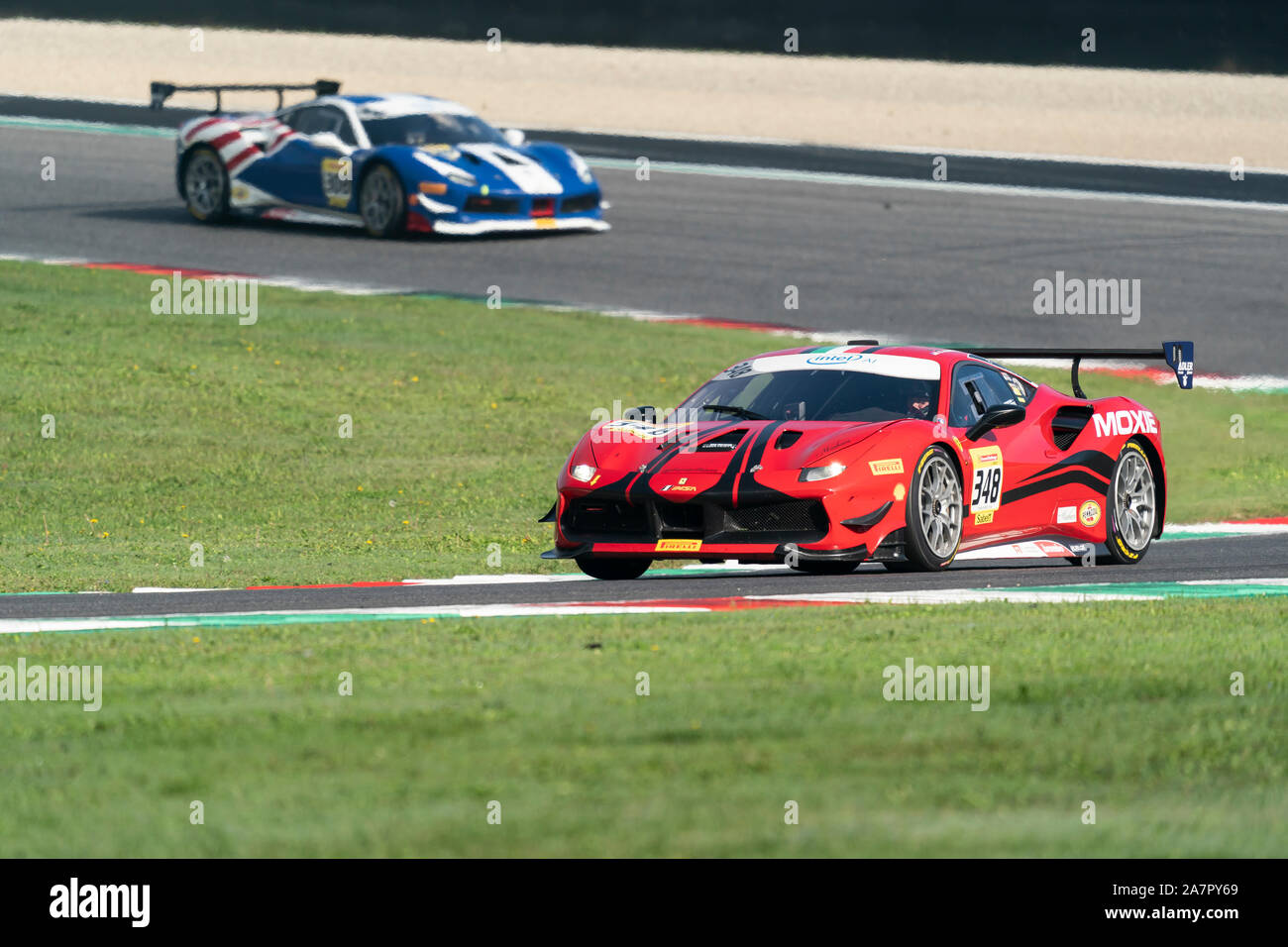 Mugello, Italy - October 27, 2019: A Ferrari 488 Challenge of Ferrari ...