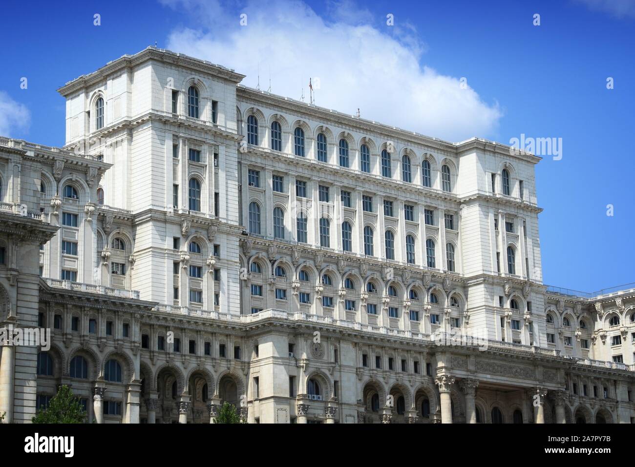 Palace of the Parliament of Romania - landmark in Bucharest, Romanian ...