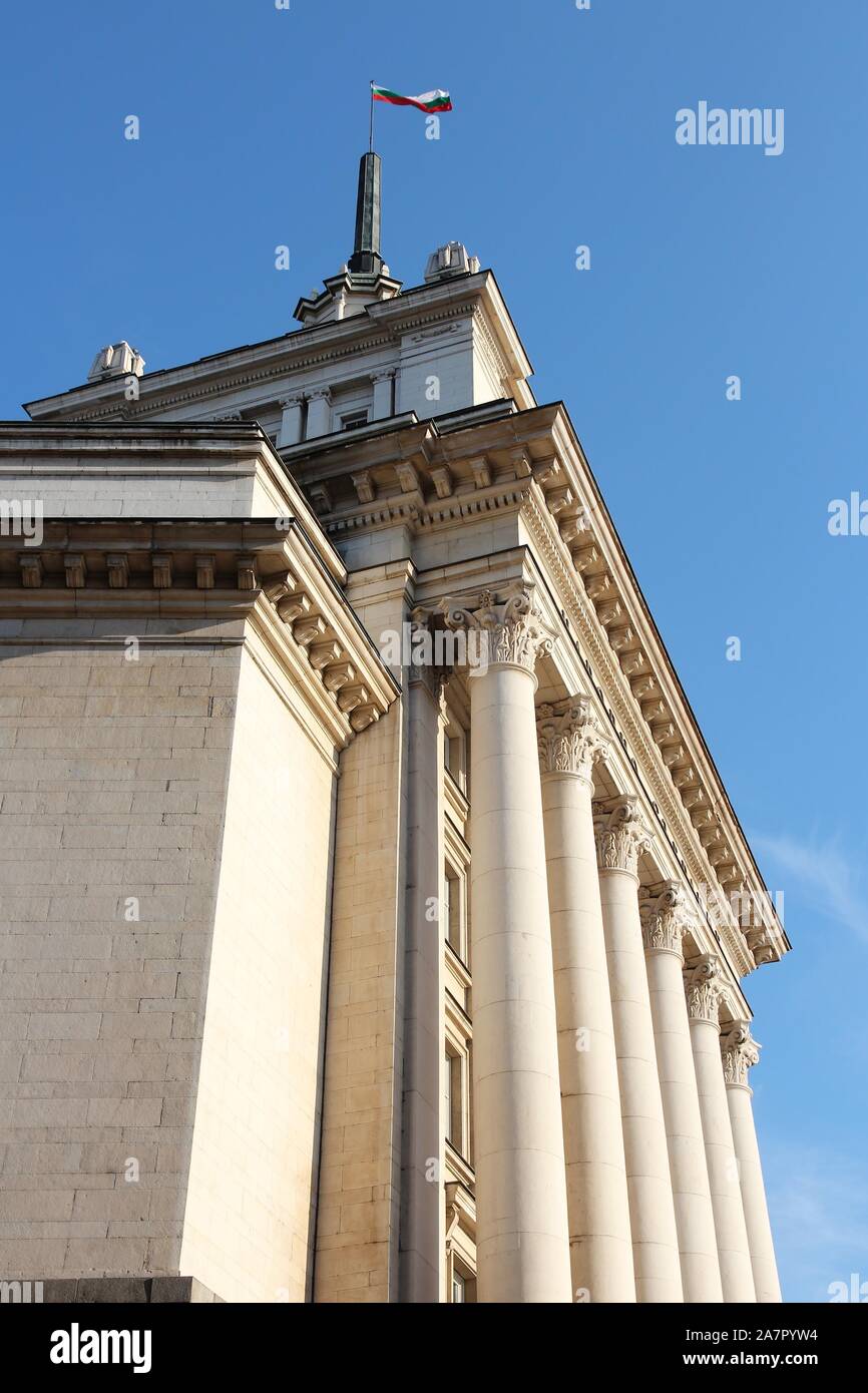 Bulgarian Parliament building in Sofia, the capital city. Known as ...