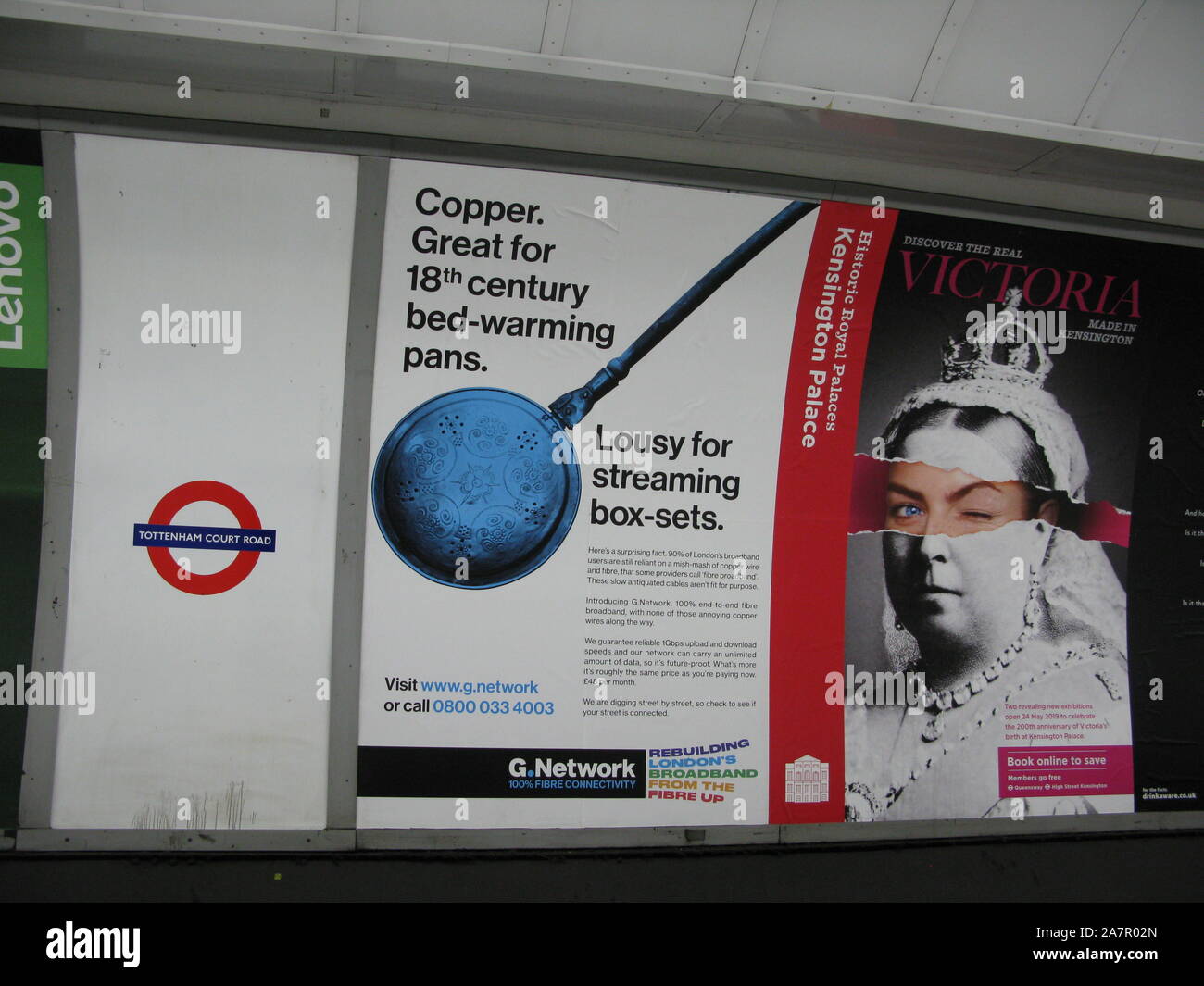 London underground station advert hi-res stock photography and images ...