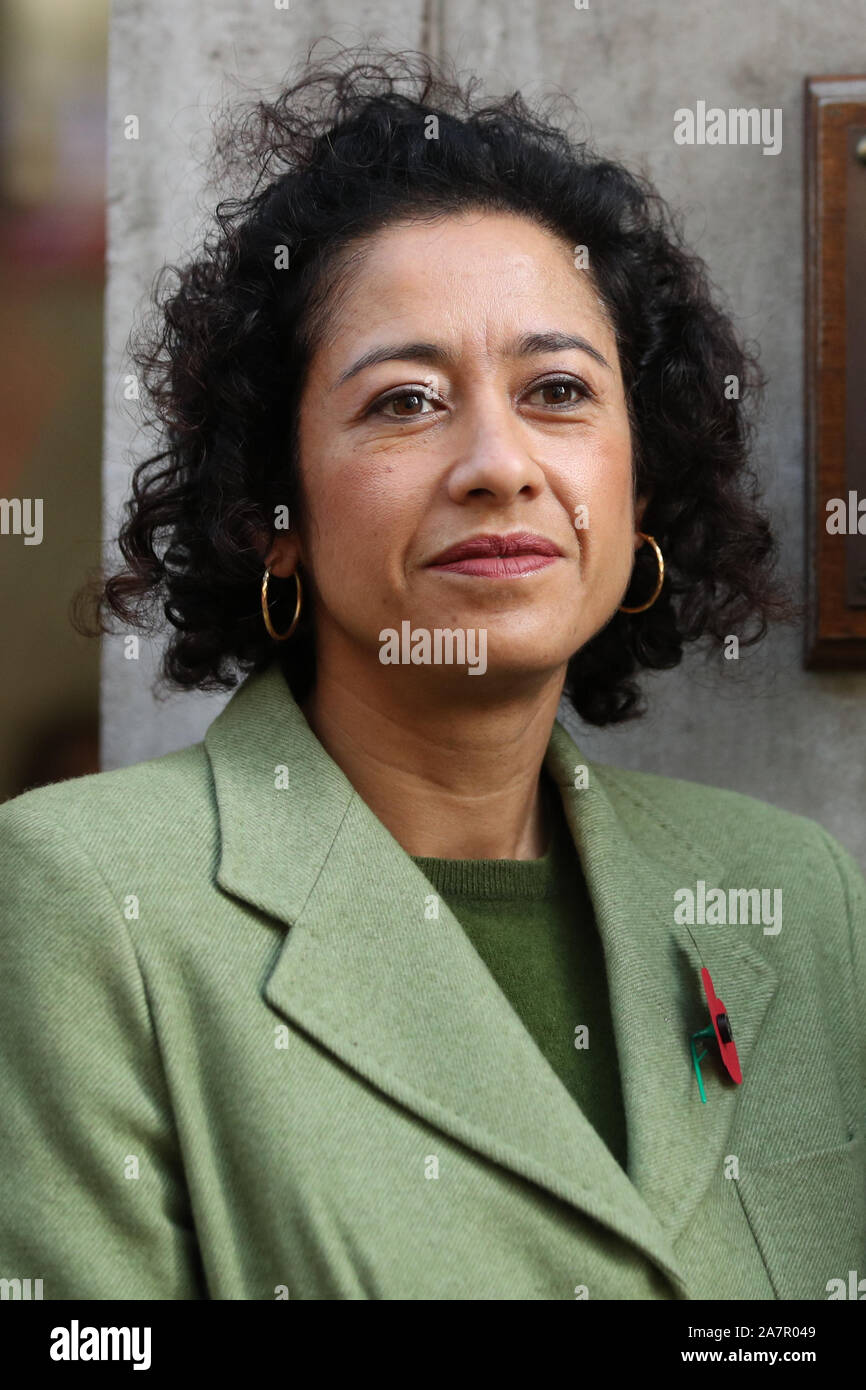 Journalist, writer and broadcaster Samira Ahmed arrives at the Central ...