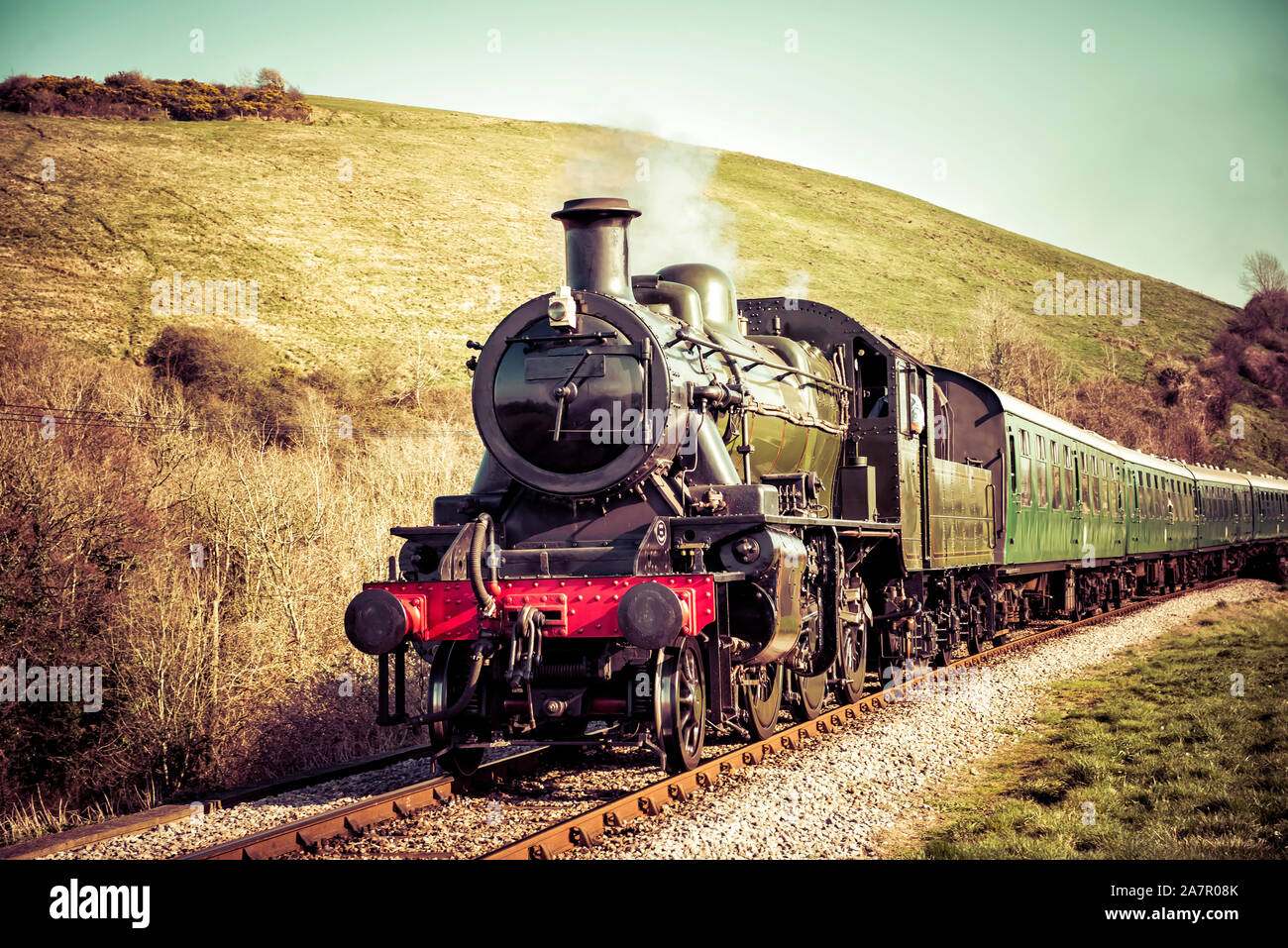Steam train countryside hi-res stock photography and images - Alamy