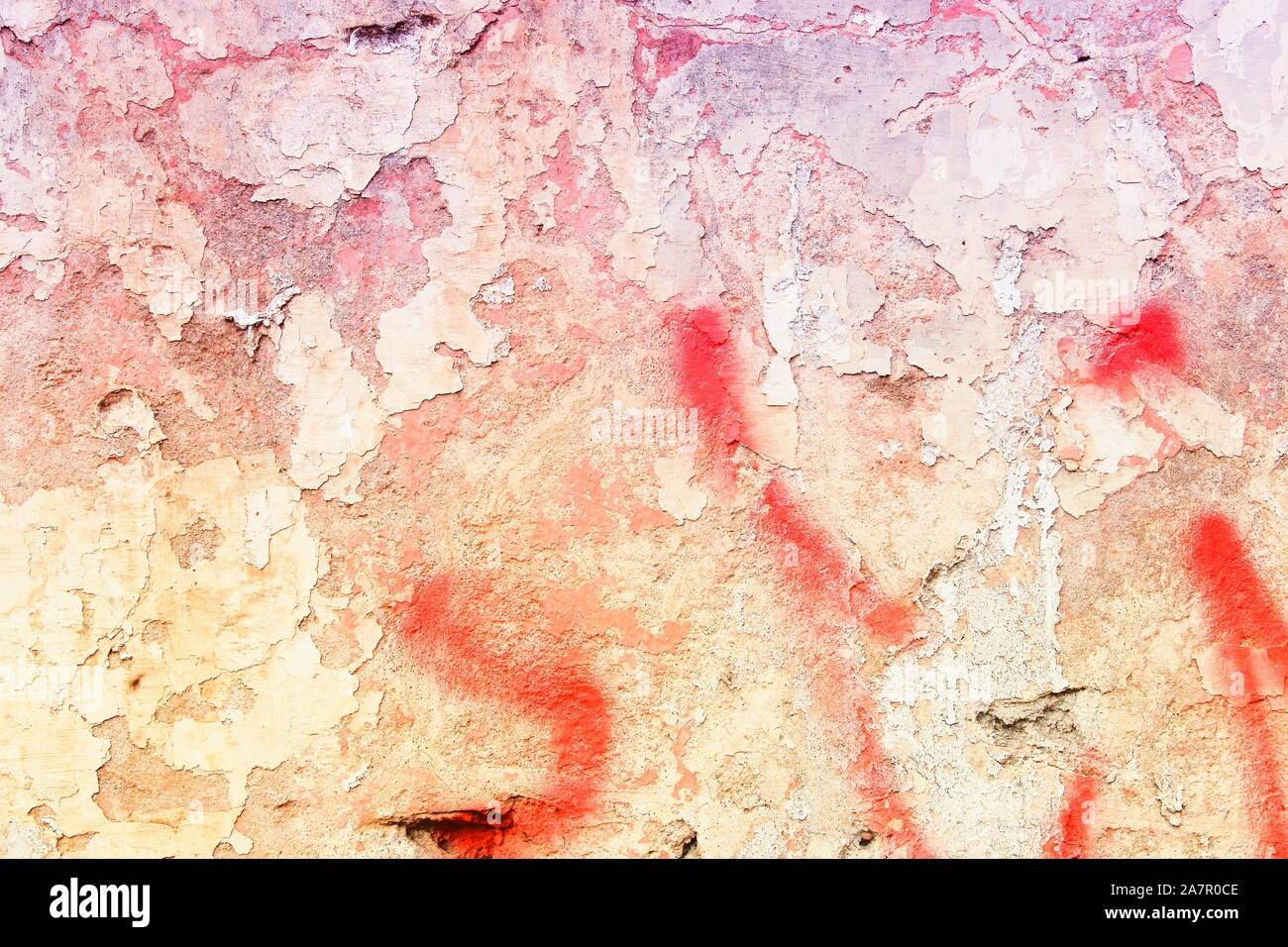 Grunge concrete wall background - urban decay texture with peeling ...
