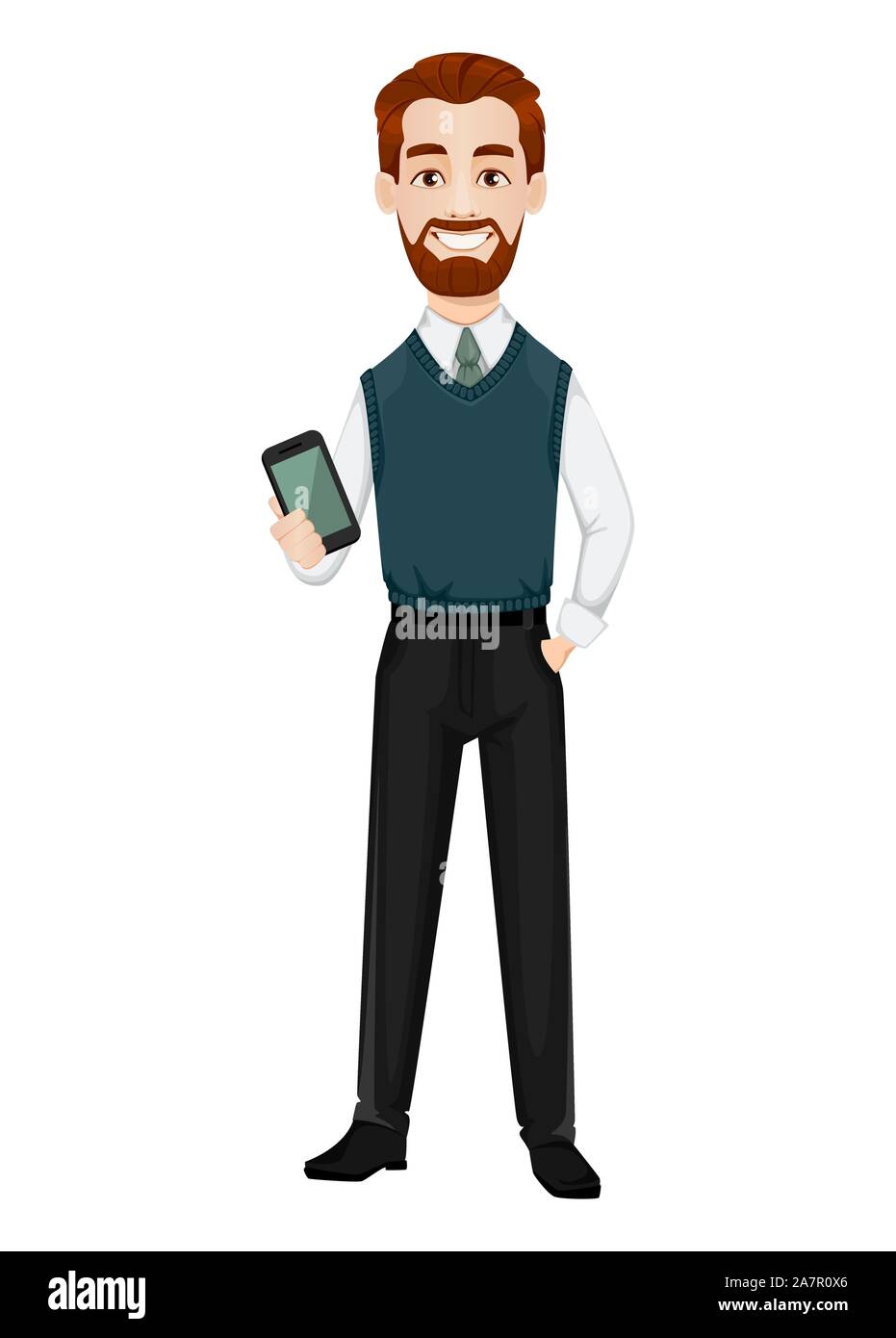 White Man Cartoon