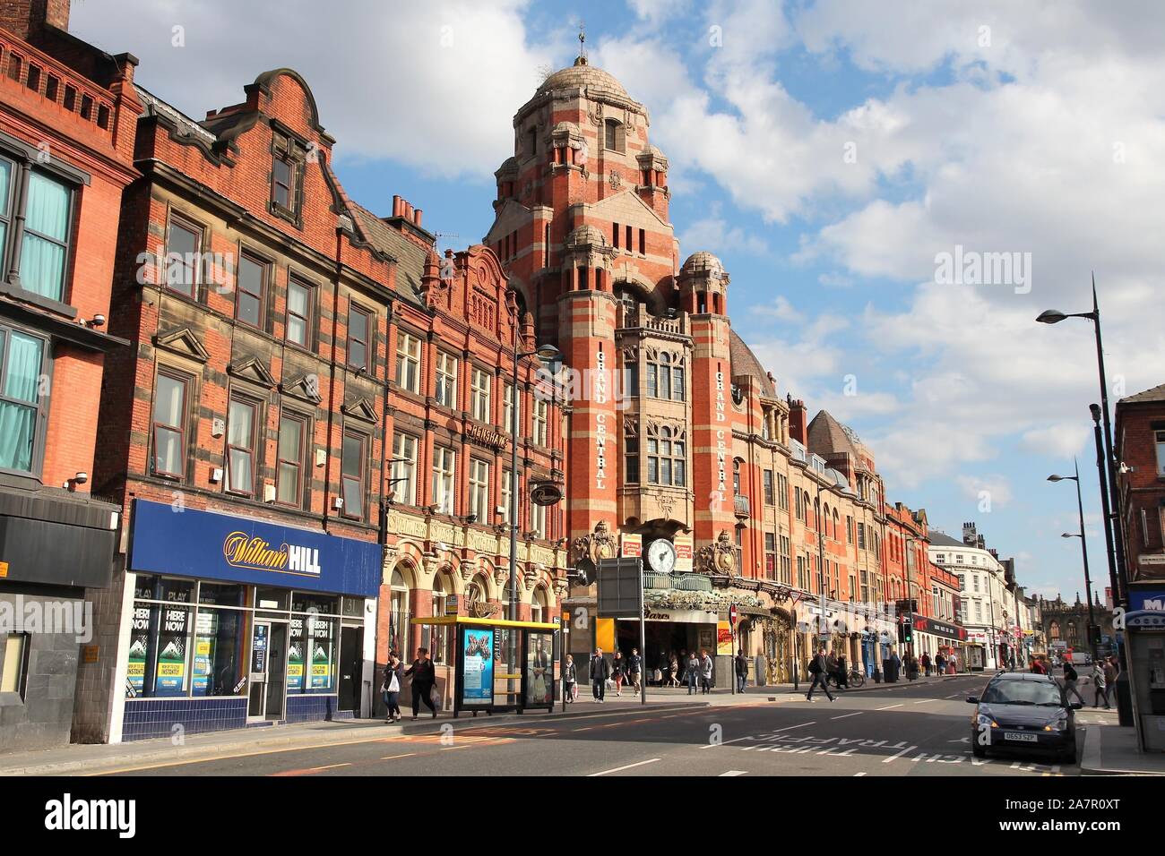 LIVERPOOL, UK - APRIL 20, 2013: People walk along Renshaw Street in ...