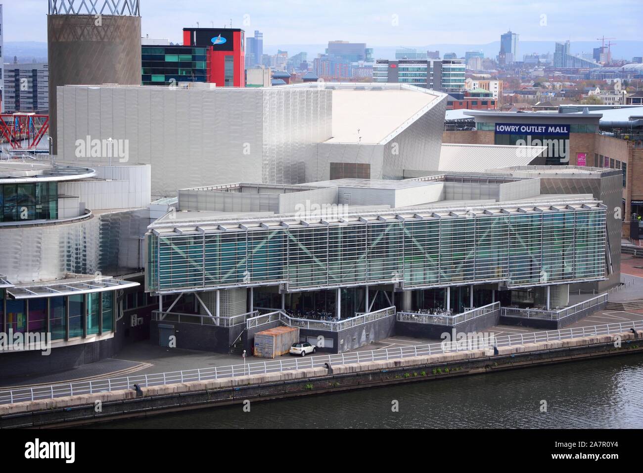 MANCHESTER, UK - APRIL 22, 2013: Architecture of The Lowry in Salford ...