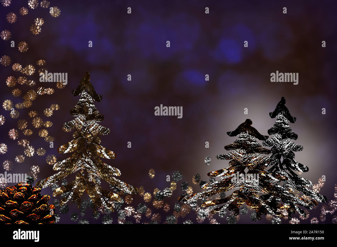 Abstract Christmas card design Stock Photo - Alamy