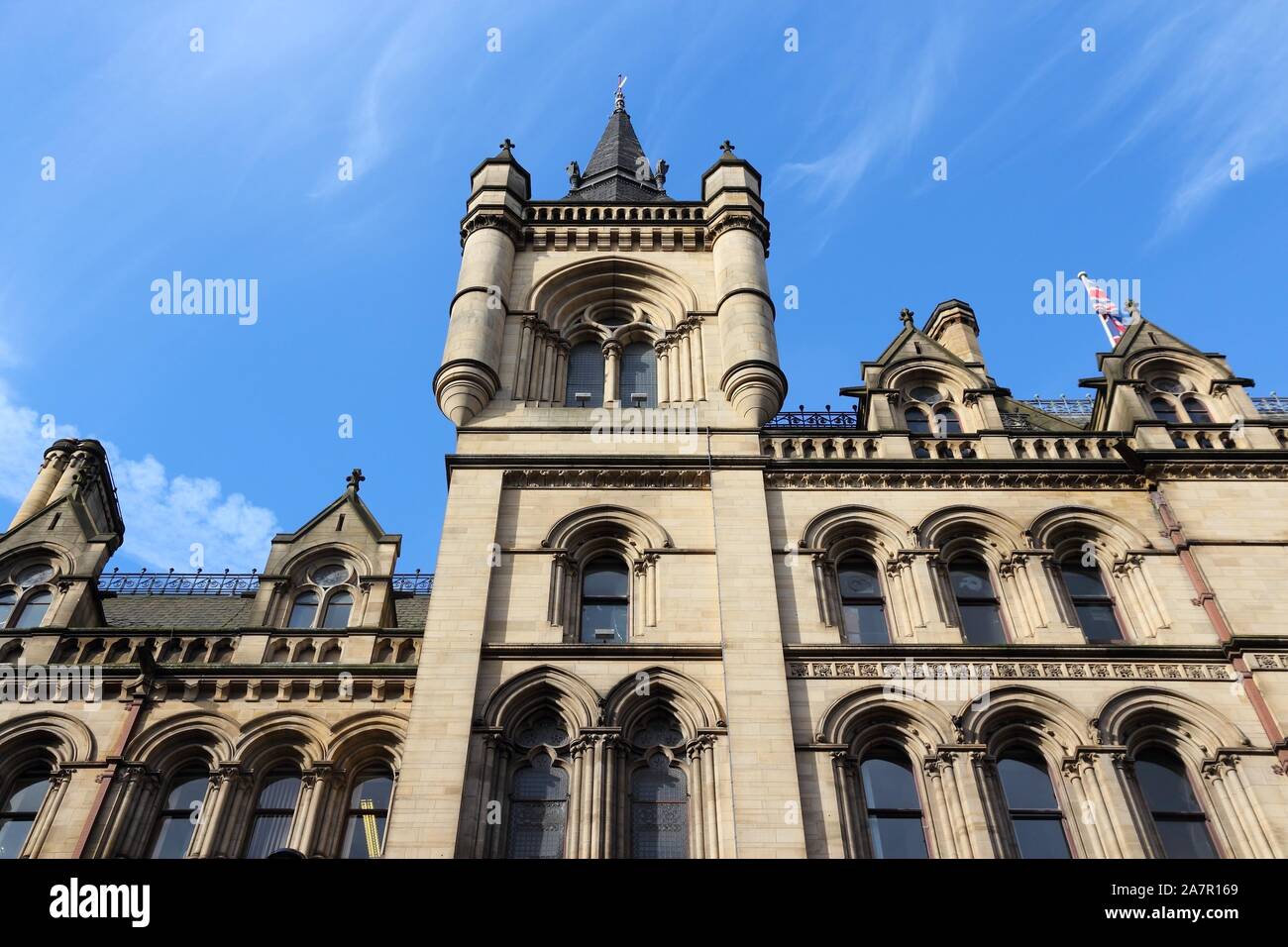 Manchester City Hall - architecture in North West England (UK Stock ...
